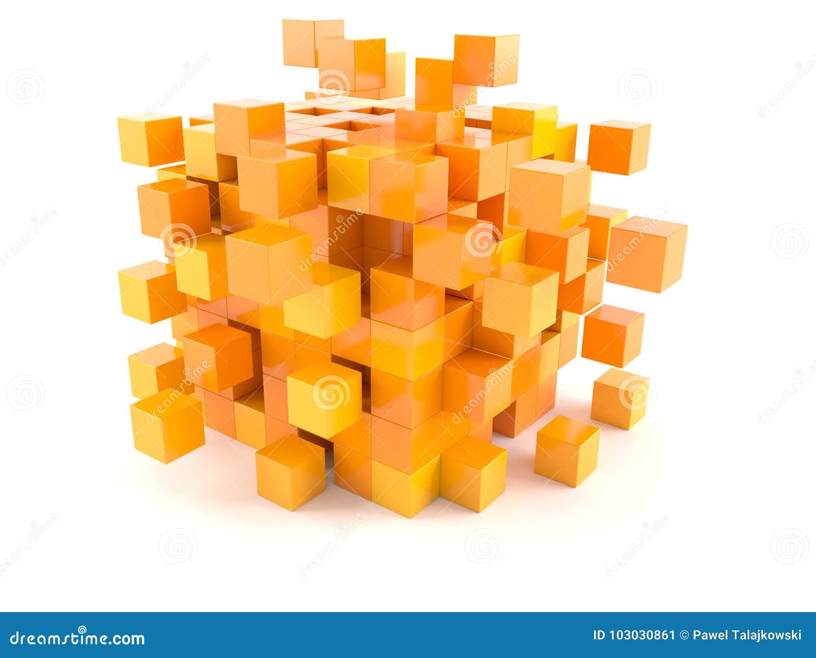 Cube concept stock illustration. Illustration of parts - 103030861