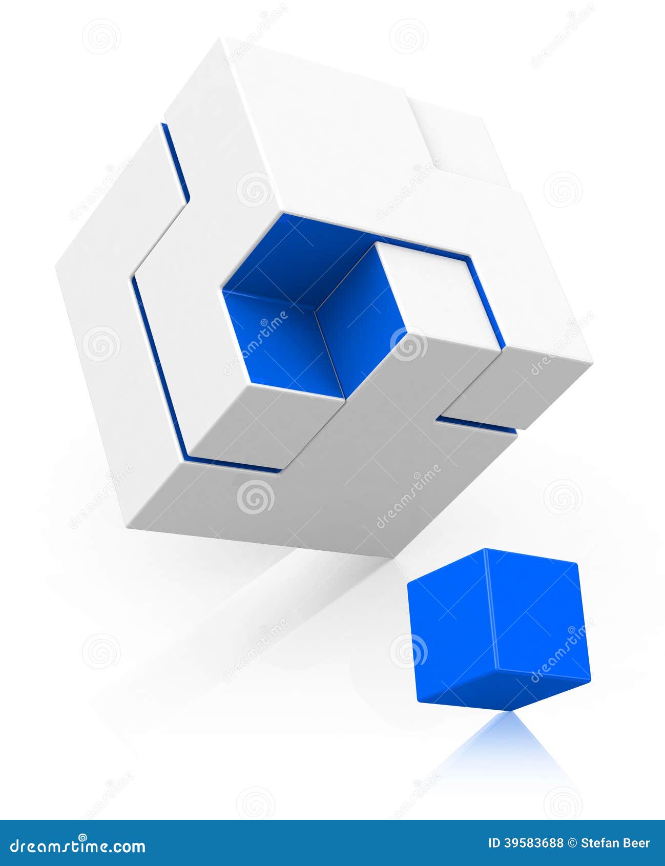 The cube concept stock illustration. Illustration of square - 39583688