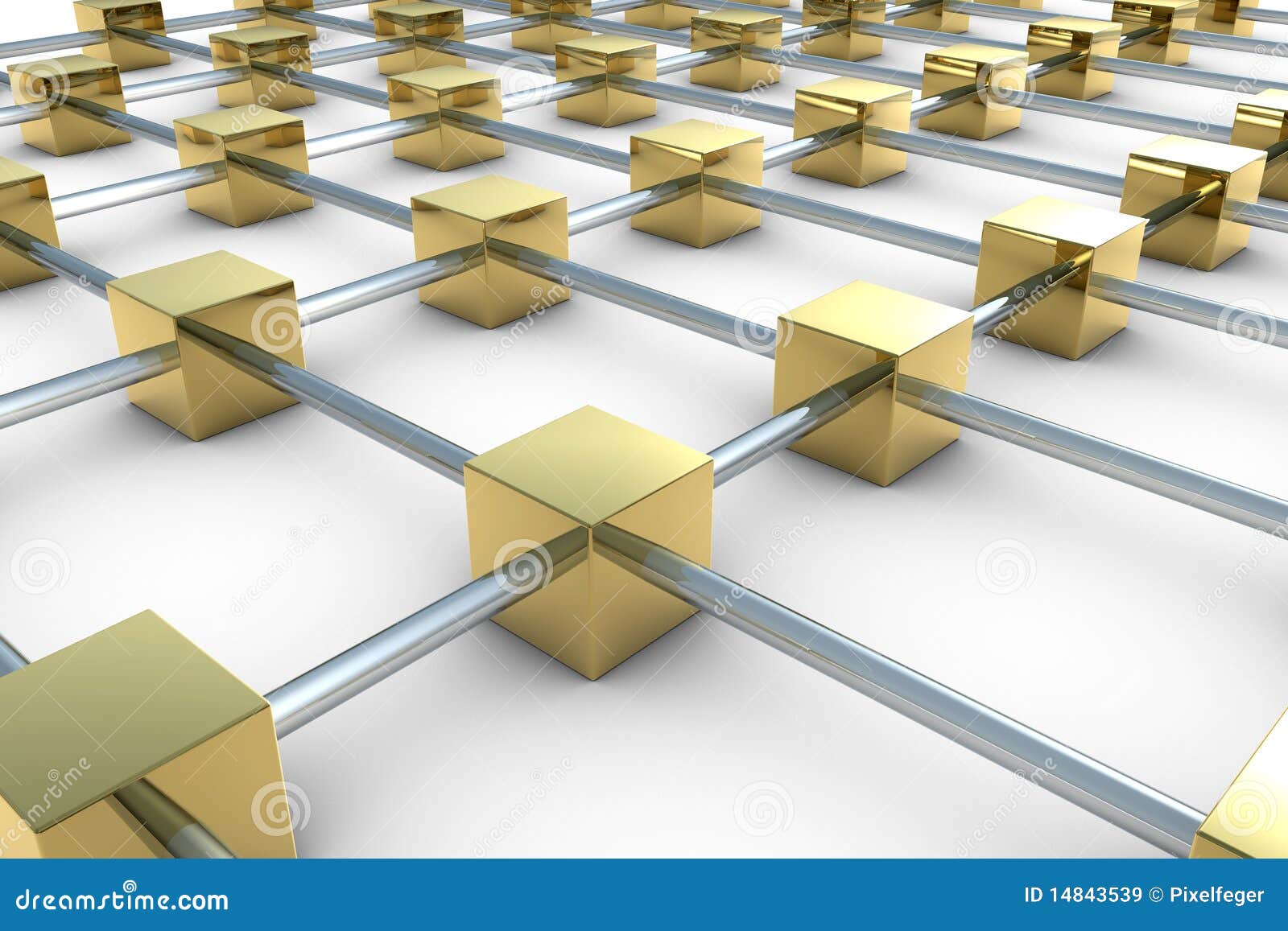 Cube connection stock illustration. Illustration of teamwork - 14843539