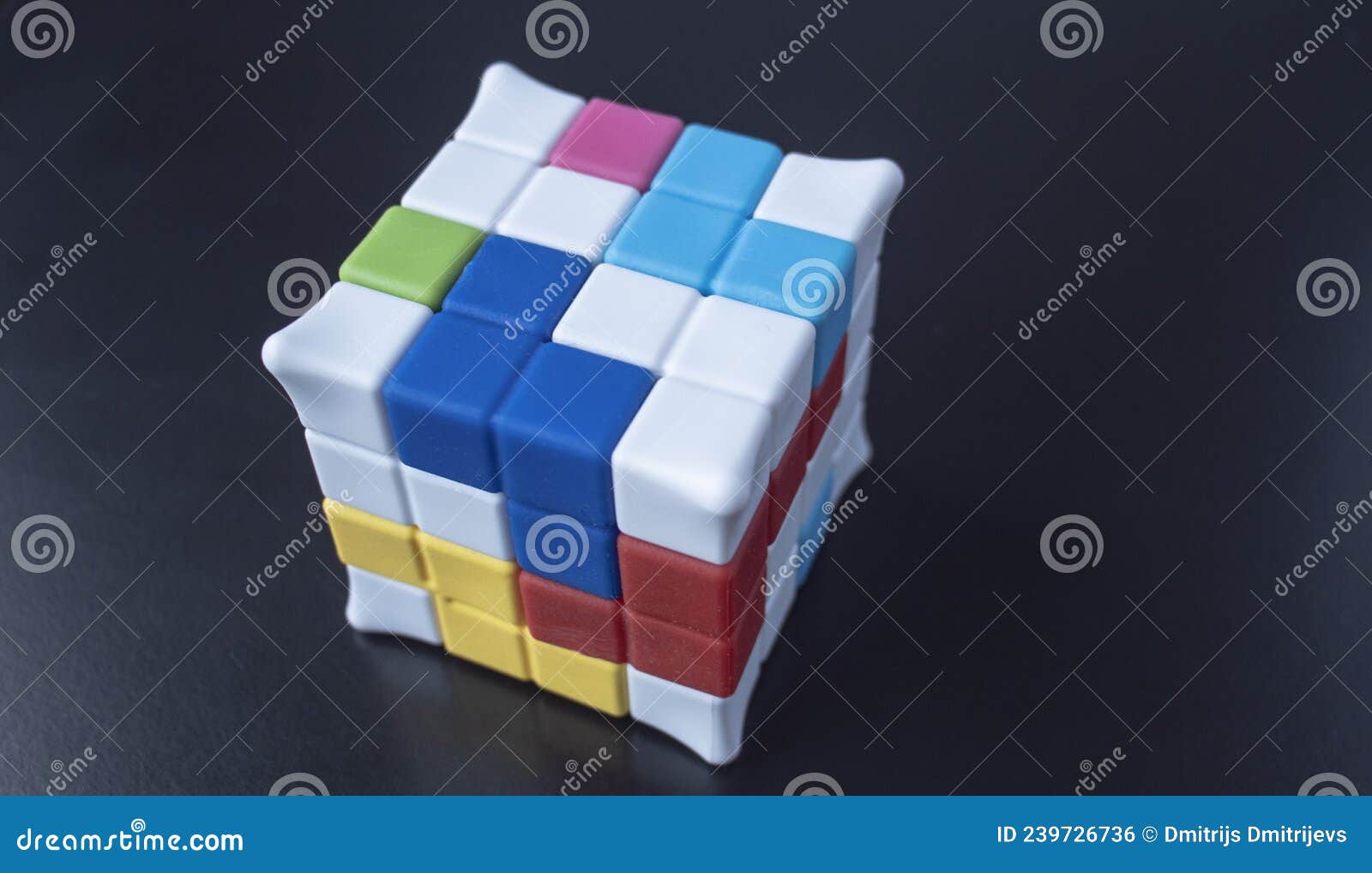 Cube Constructor, Multi-colored for Brain Development Editorial Photo ...