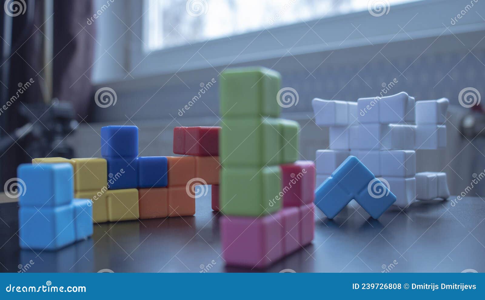 Cube Constructor, Multi-colored for Brain Development Stock Photo ...