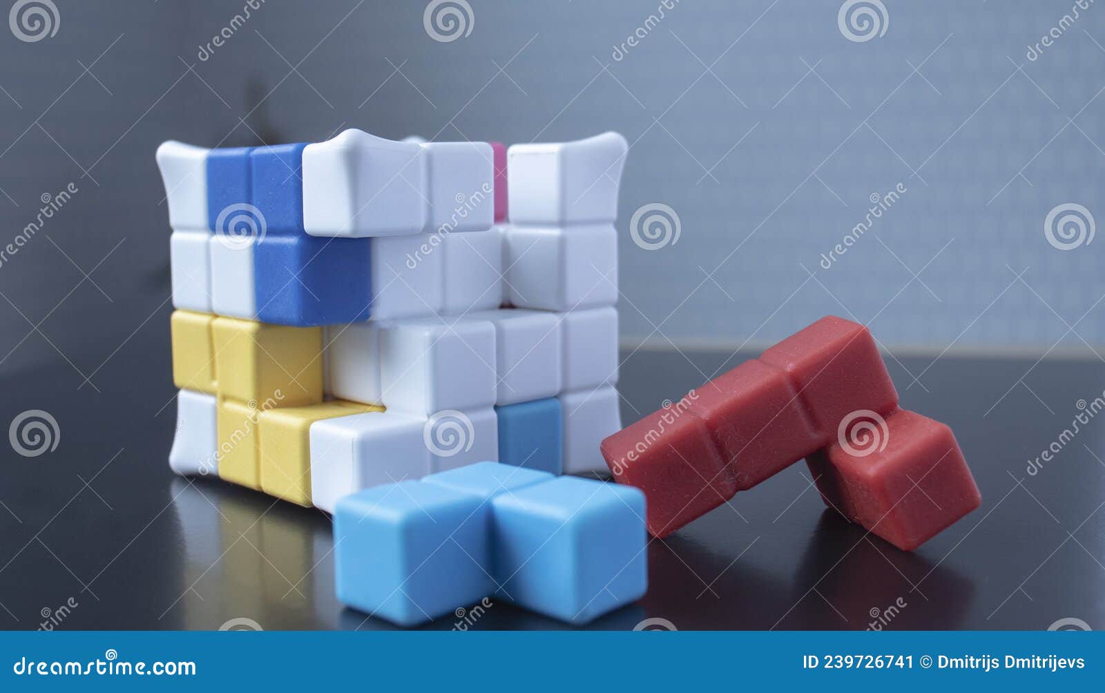 Cube Constructor, Multi-colored for Brain Development Editorial Photo ...