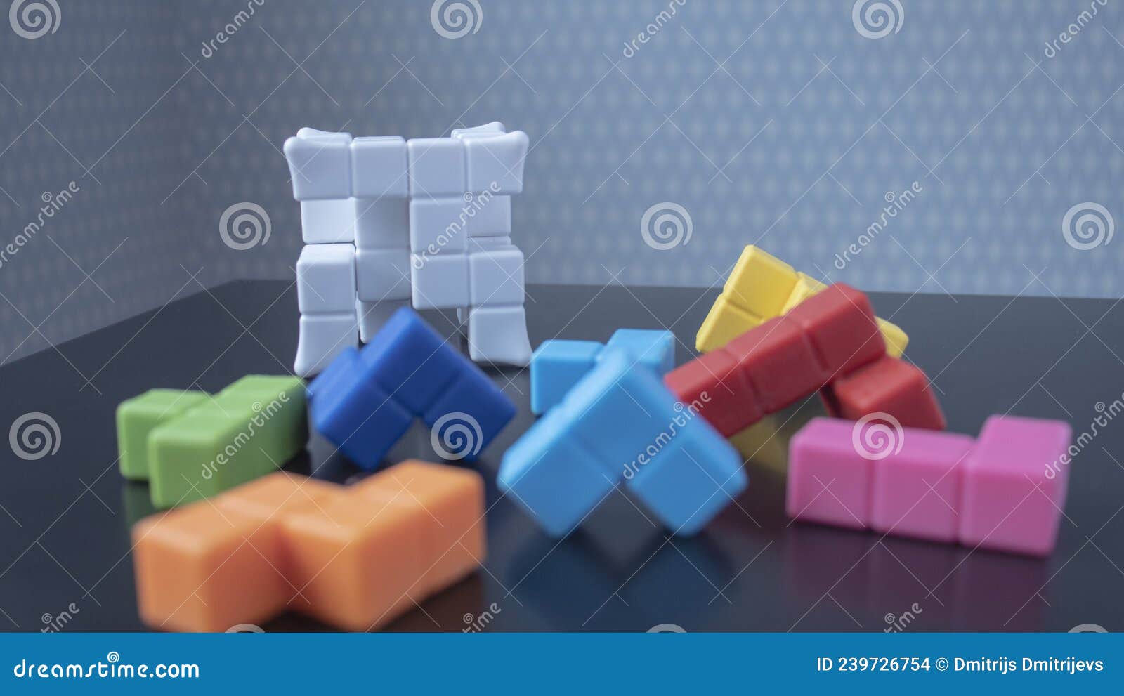 Cube Constructor, Multi-colored for Brain Development Editorial Stock ...