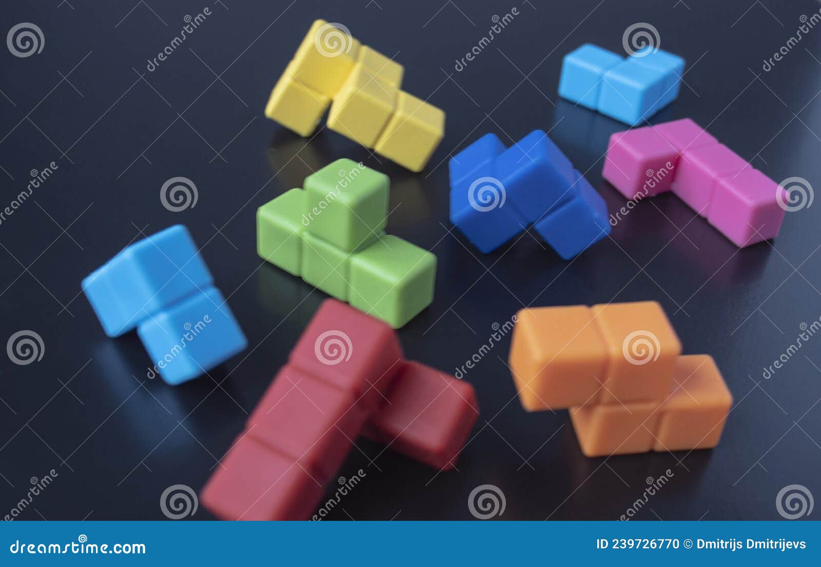 Cube Constructor, Multi-colored for Brain Development Stock Photo ...