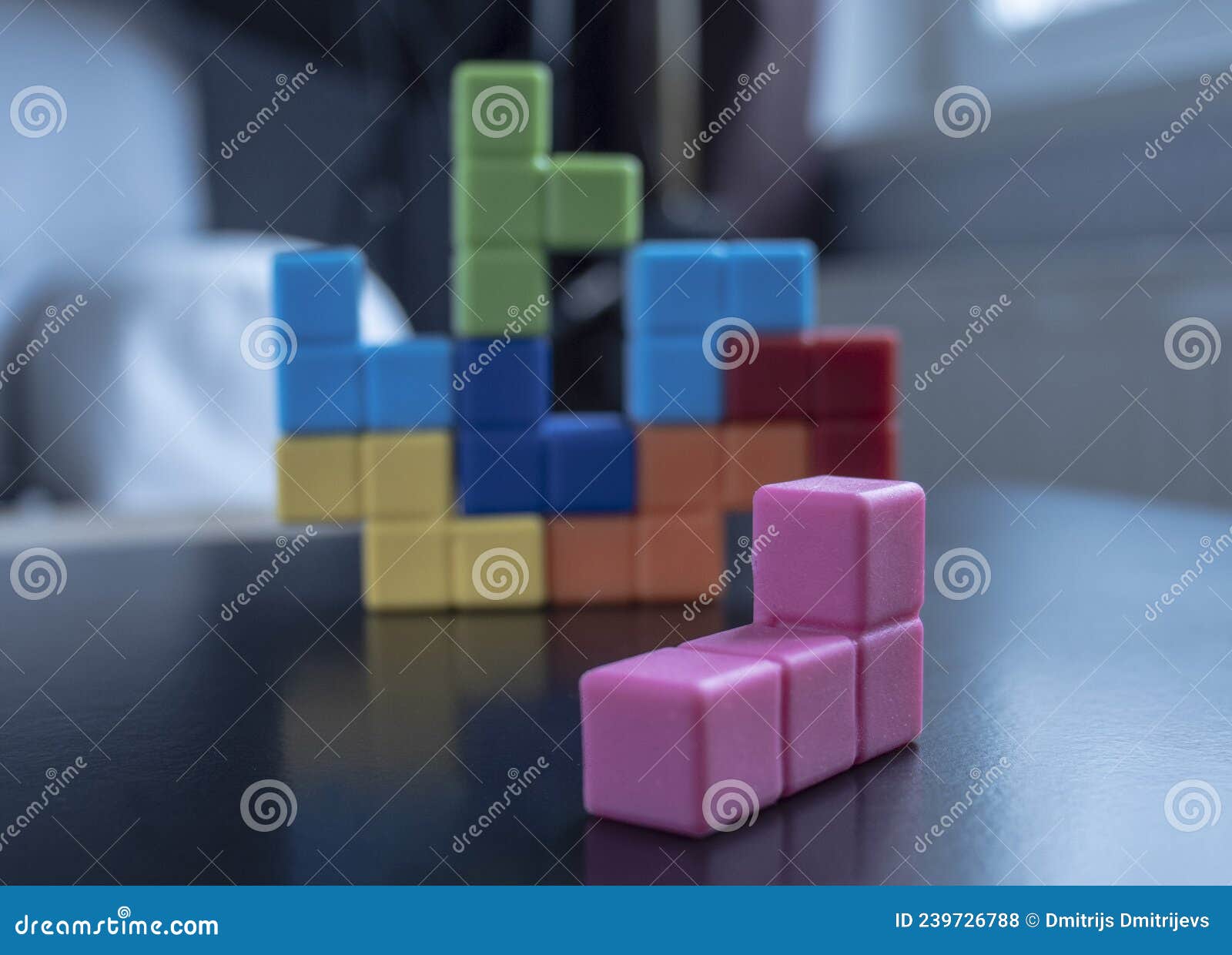 Cube Constructor, Multi-colored for Brain Development Stock Photo ...