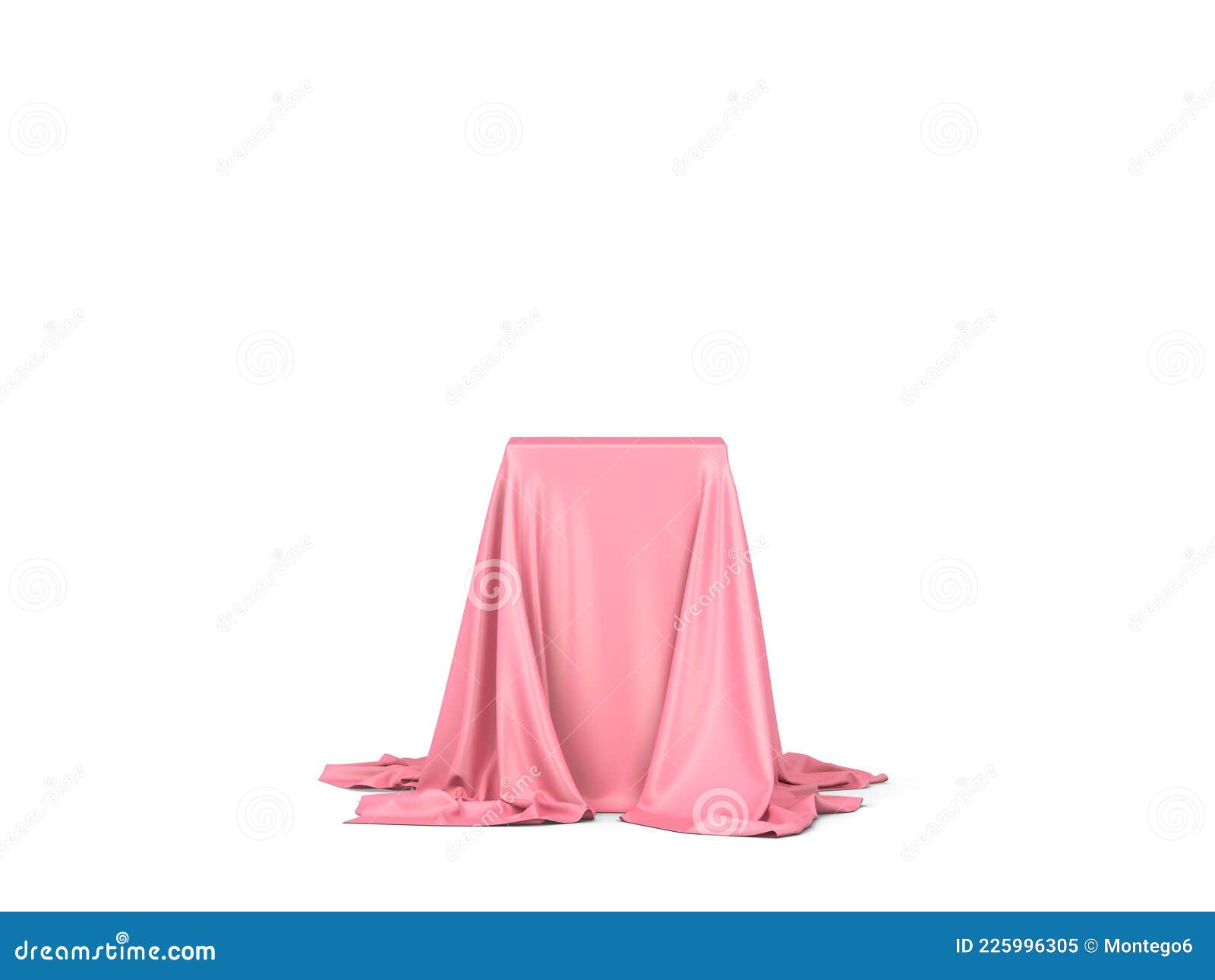 Cube Covered with Piece of Cloth Stock Illustration - Illustration of ...