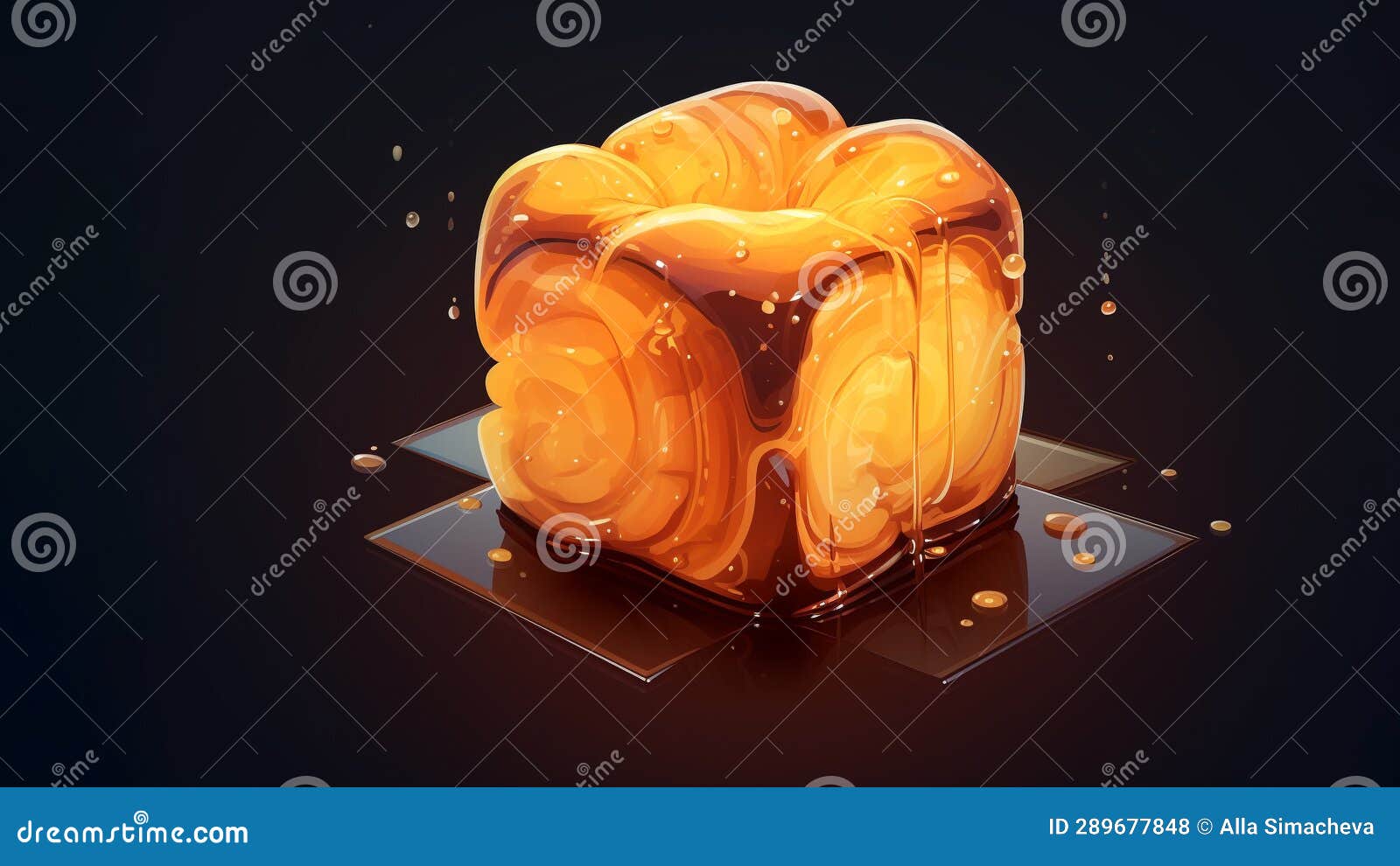 Cube Croissant Close Up. Generative Ai Stock Photo - Image of croissant ...