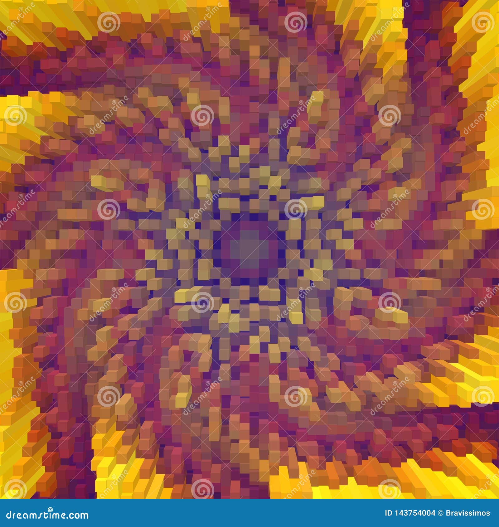 Cube 3d Extrude Symmetry Background, Backdrop Design Stock Illustration ...