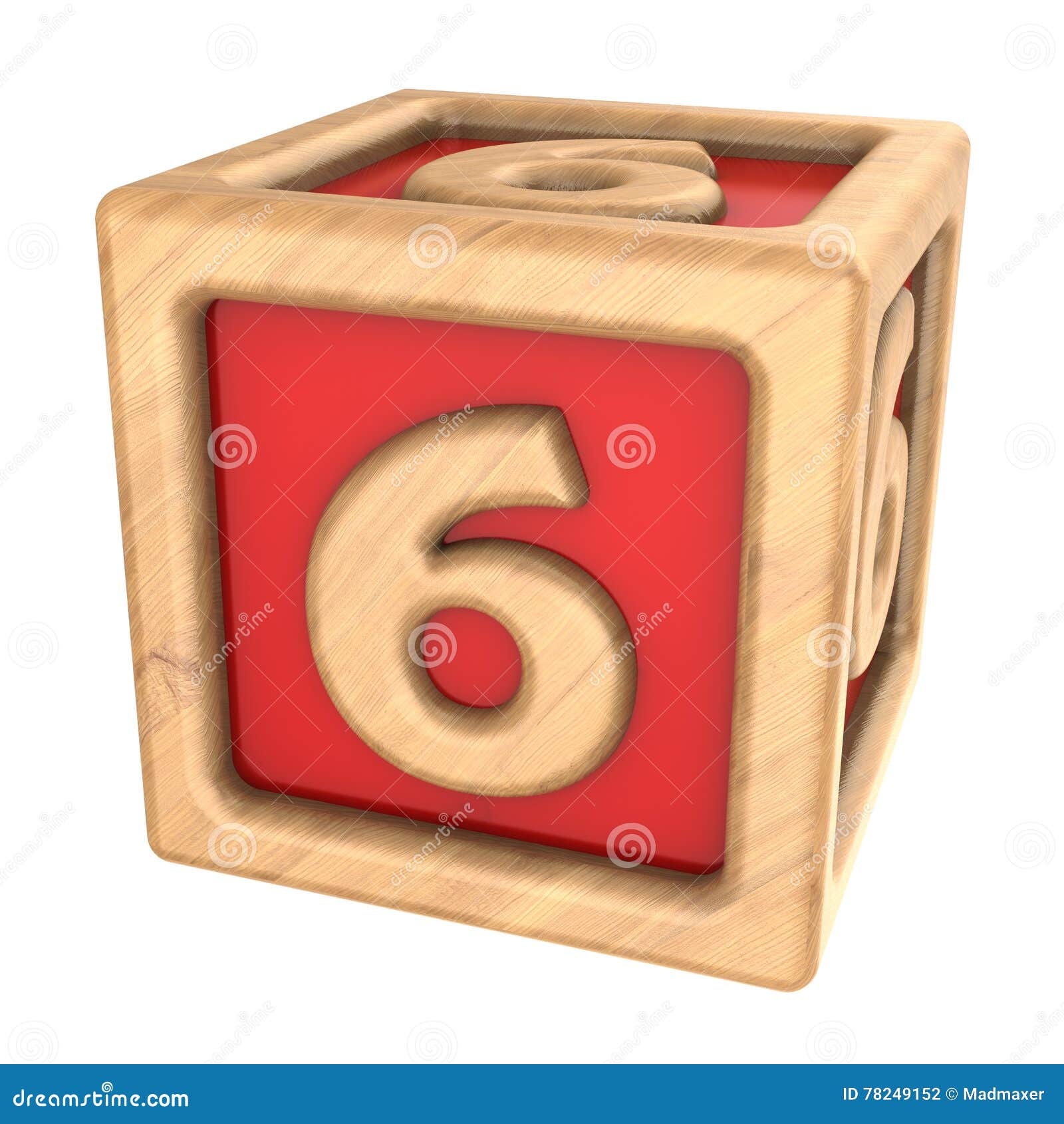 Cube 6 stock illustration. Illustration of font, learn - 78249152