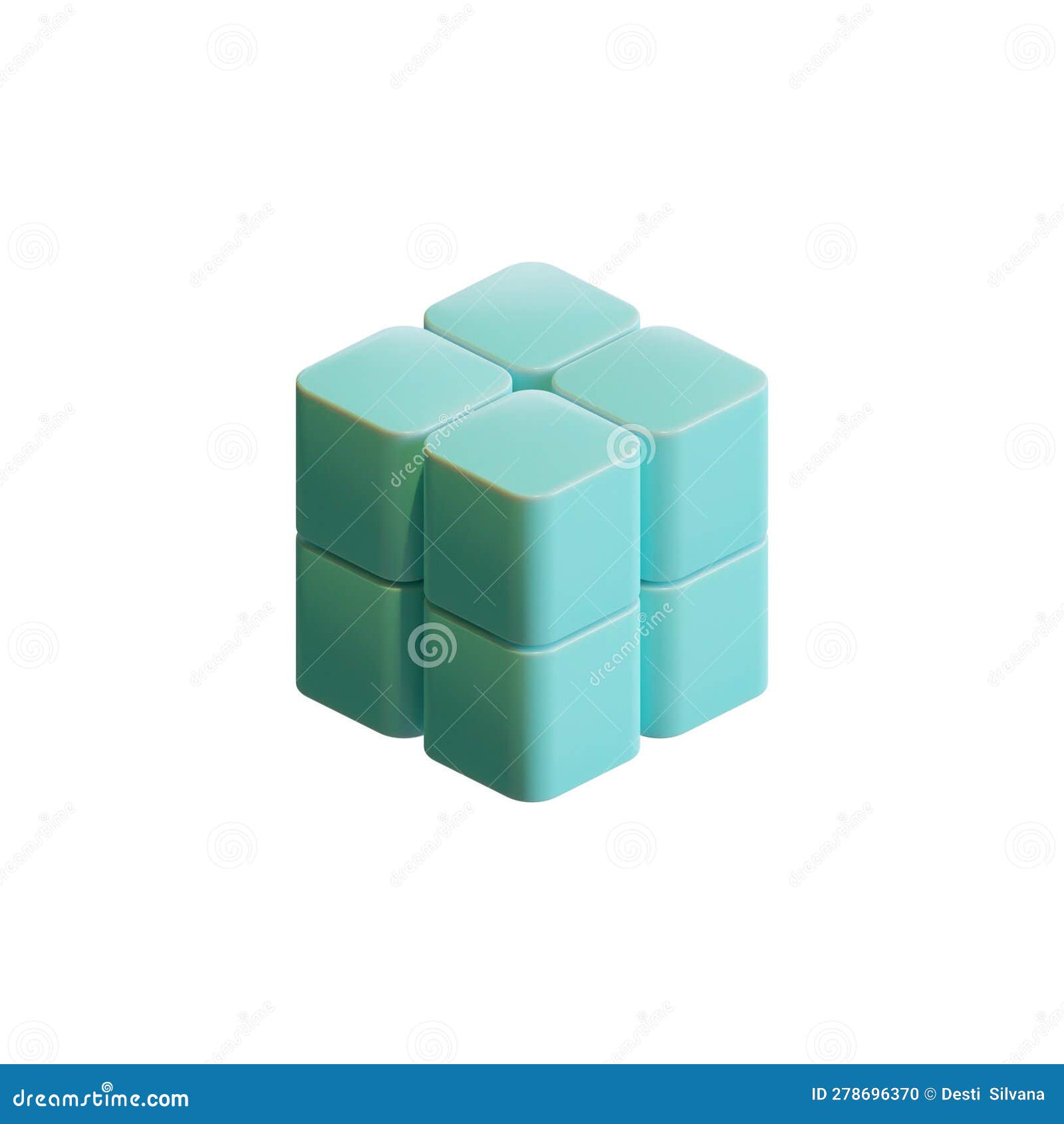 Cube 3D Render Design Element 03 Stock Photo - Illustration of cube ...