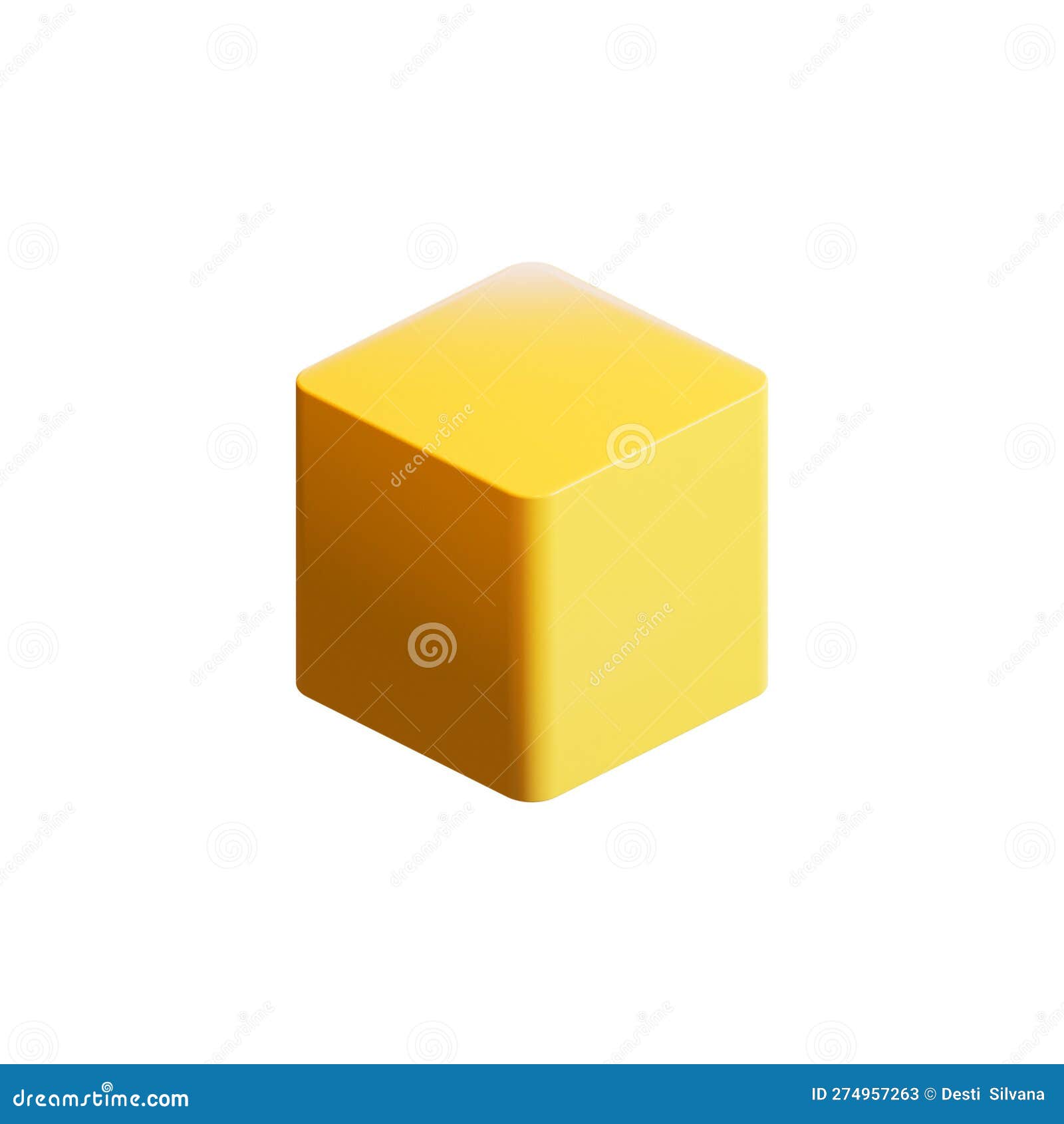 Cube 3D Render Design Element Stock Illustration - Illustration of ...