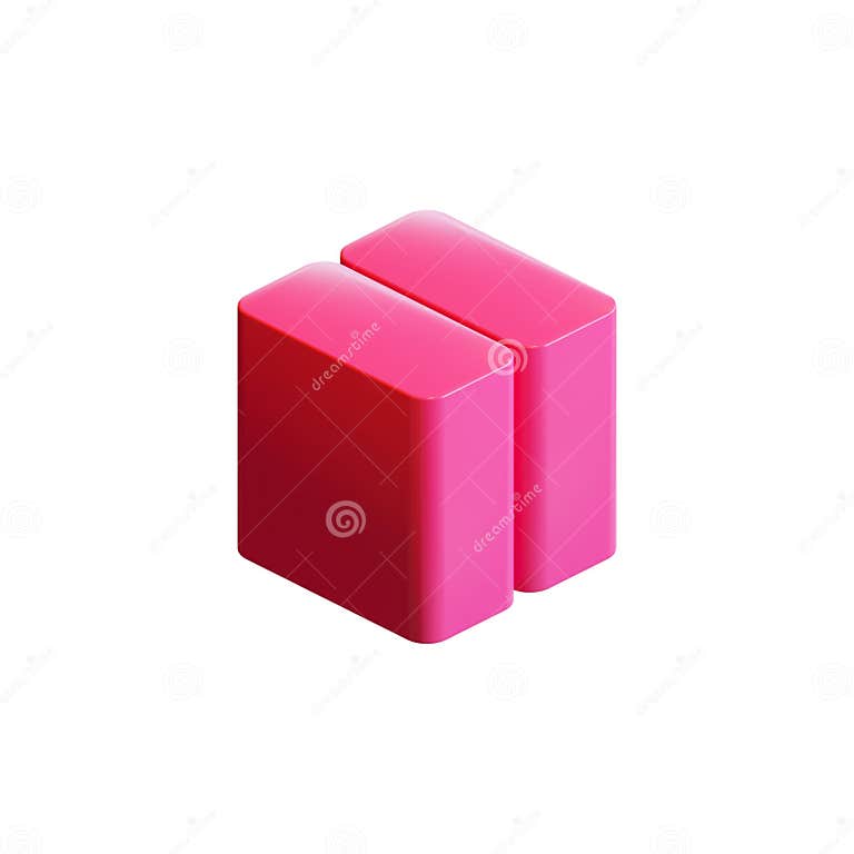 Cube 3D Render Design Element 03 Stock Photo - Illustration of plastic ...