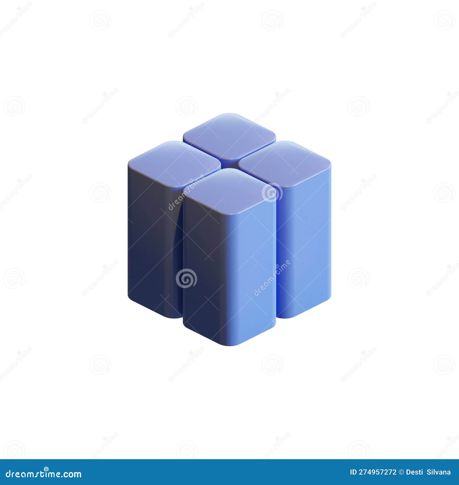 Cube 3D Render Design Element 05 Stock Photo - Illustration of stand ...