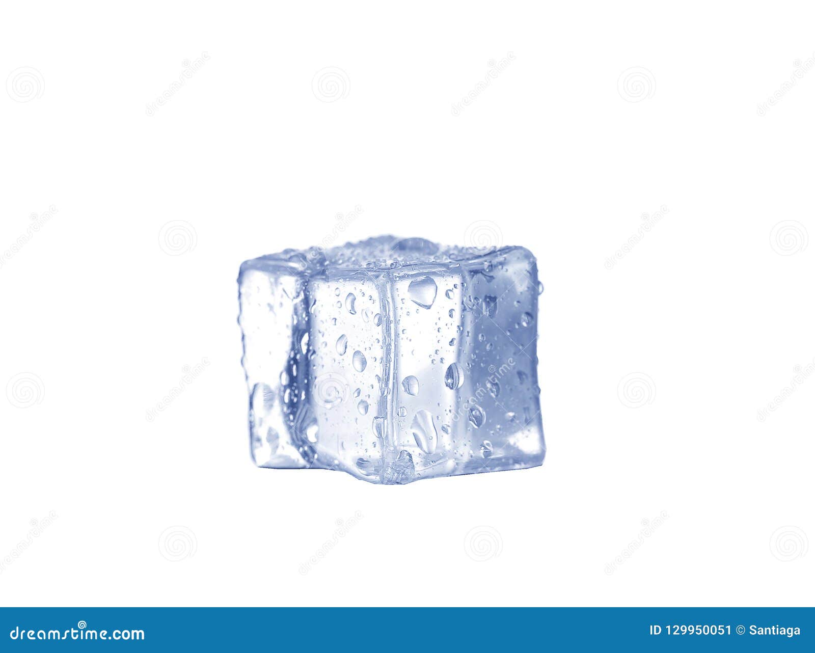 Cube De Glace IsolÃ© Sur Blanc Image stock - Image of transparent ...