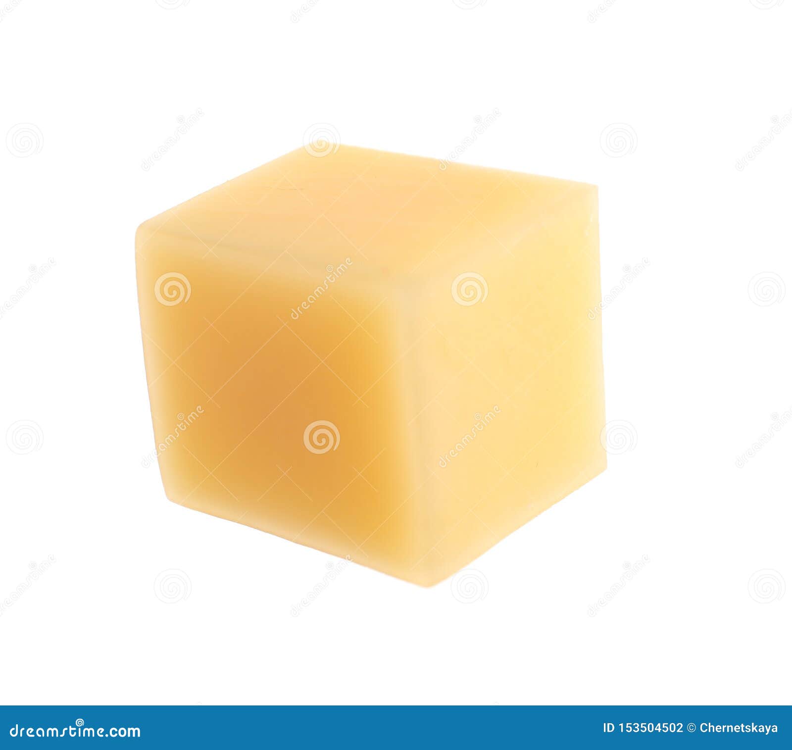 Cube of Delicious Cheese on White Stock Photo - Image of meal, dairy ...