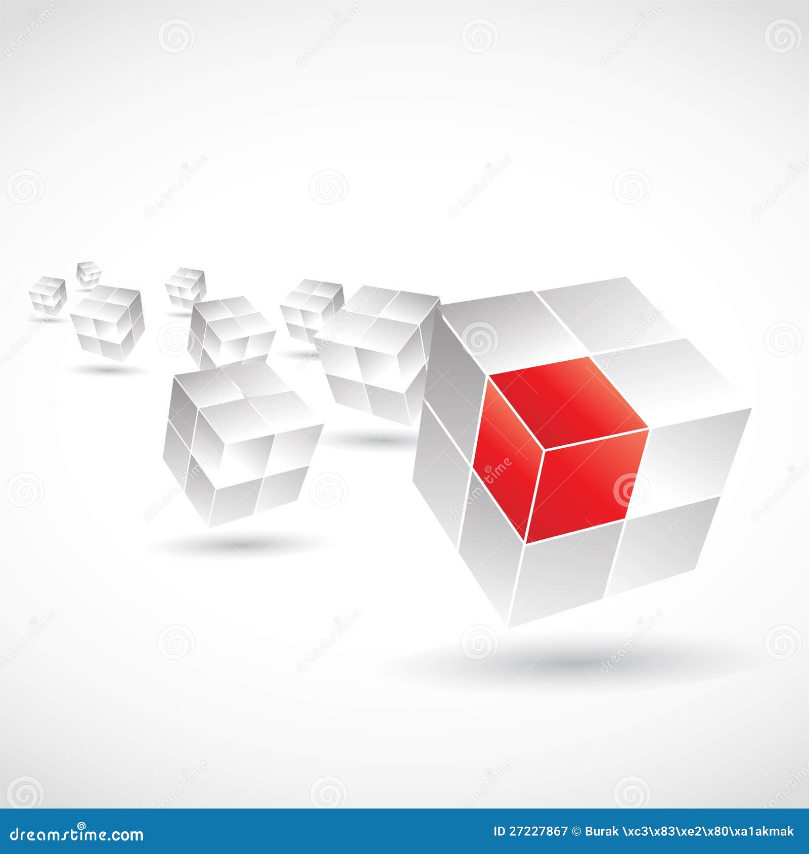 Cube design stock vector. Illustration of shiny, design - 27227867