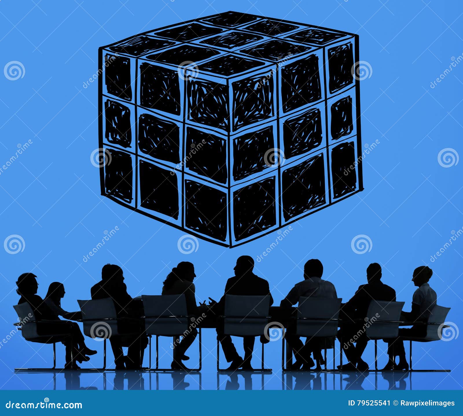Cube Dice With Battery Loading Symbols Royalty-Free Stock Photo ...