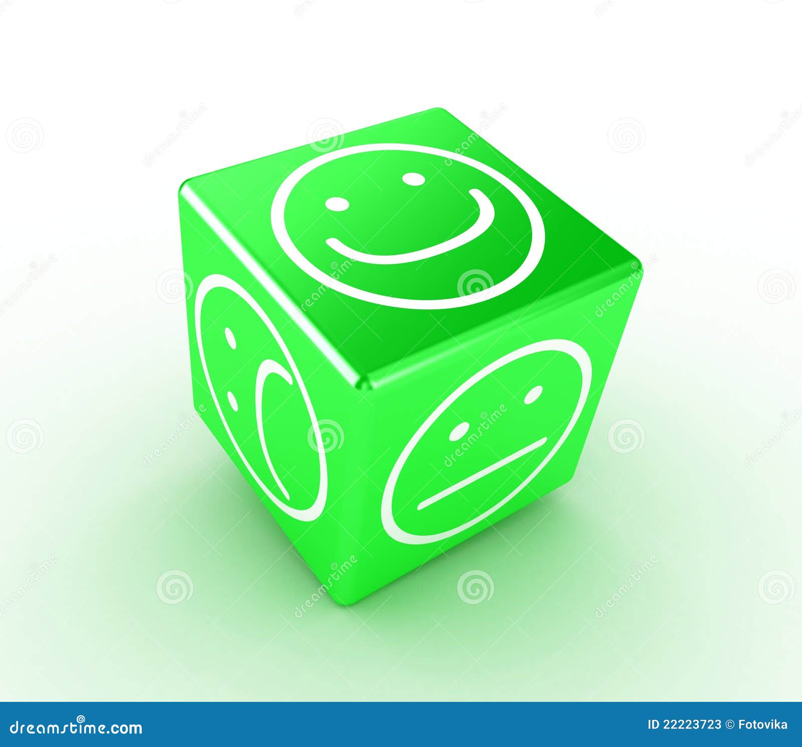 Cube with faces stock illustration. Illustration of expression - 22223723