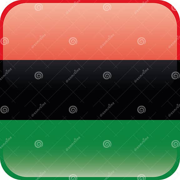 Cube Flag of the PAN AFRICAN MOVEMENT Stock Vector - Illustration of ...