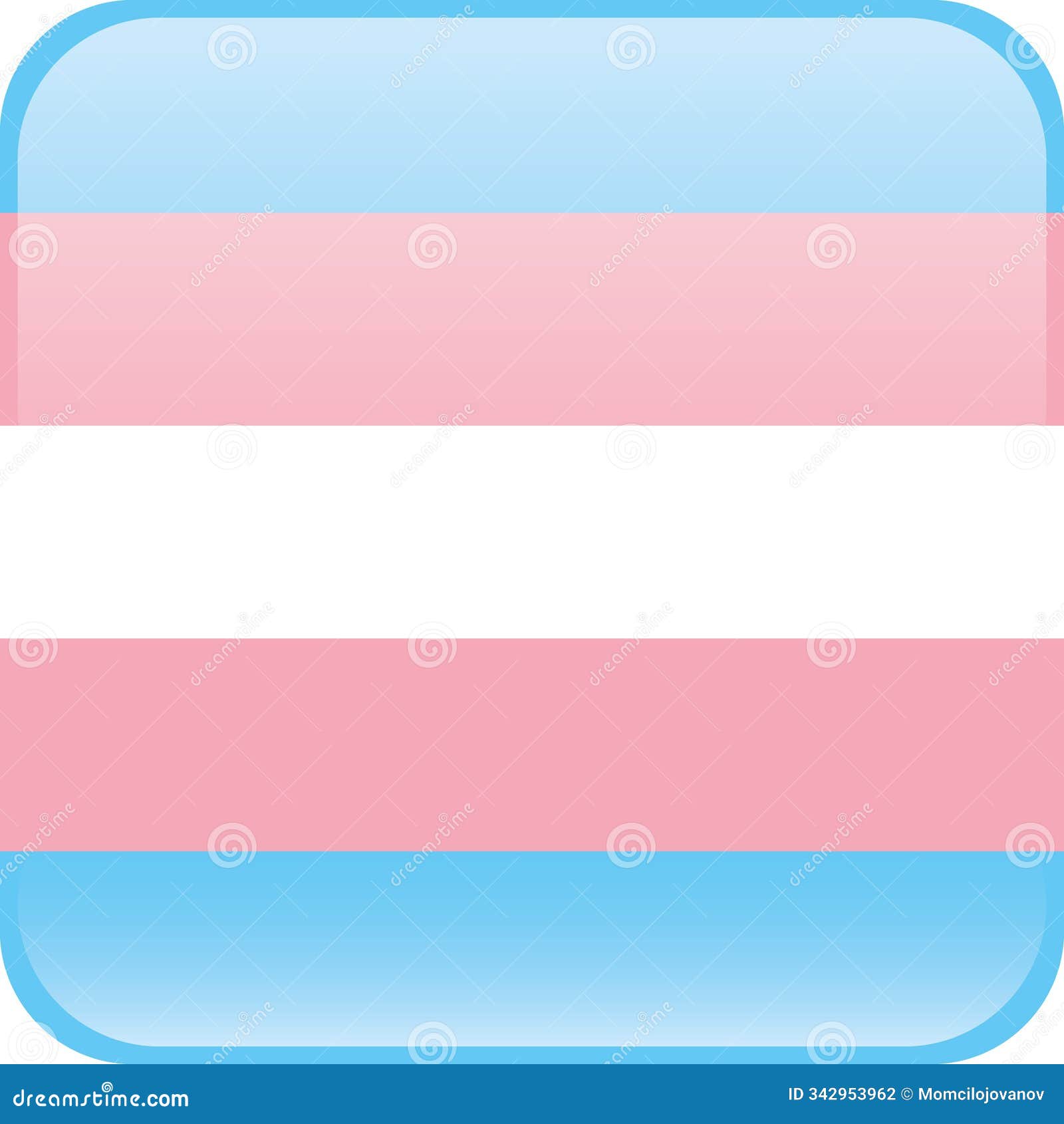 Cube Flag of TRANSGENDER PRIDE Stock Illustration - Illustration of ...