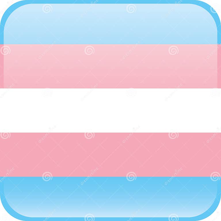 Cube Flag of TRANSGENDER PRIDE Stock Illustration - Illustration of ...