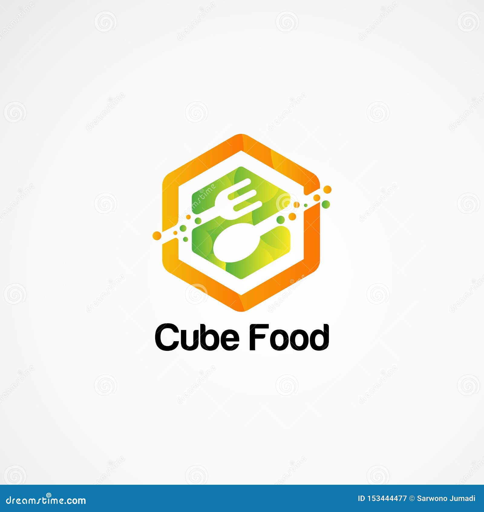 Cube Food Logo Vector Concept, Icon, Element, and Template for Company ...