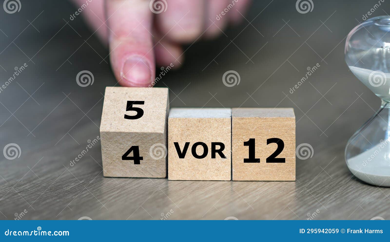 Cube Form the German Expression 5 Vor 12 (5 Minutes before 12 O Clock ...