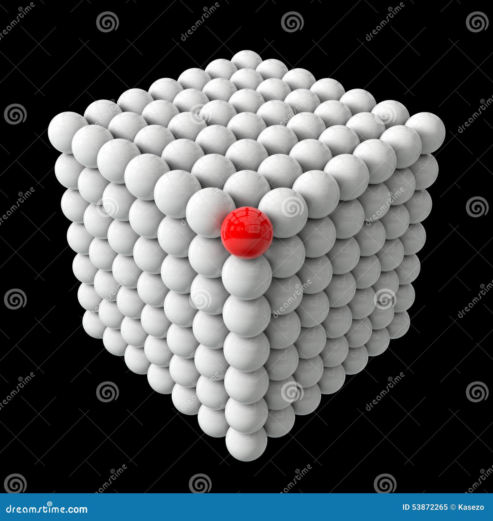 Cube formed spheres stock illustration. Illustration of sorted - 53872265