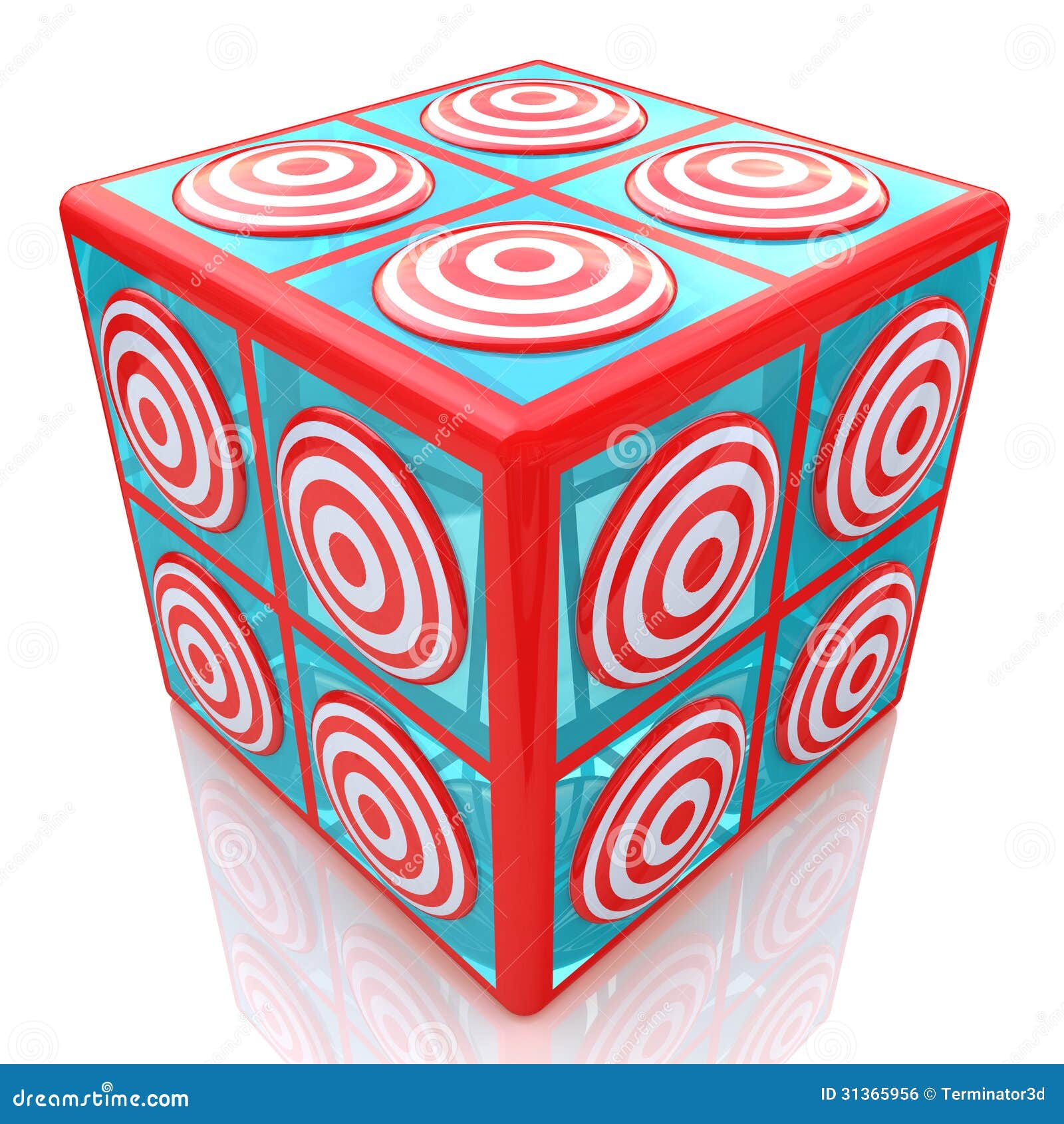 Cube goals stock illustration. Illustration of construction - 31365956