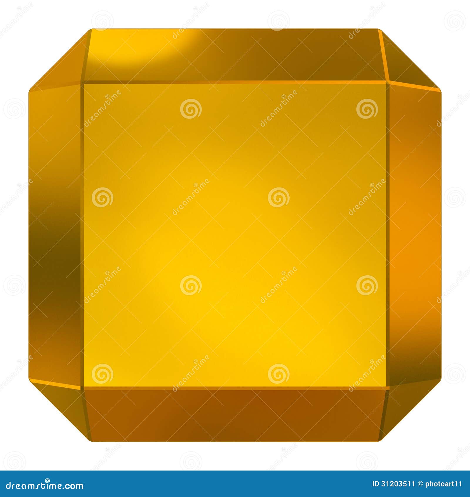 Cube golden stock illustration. Illustration of block - 31203511