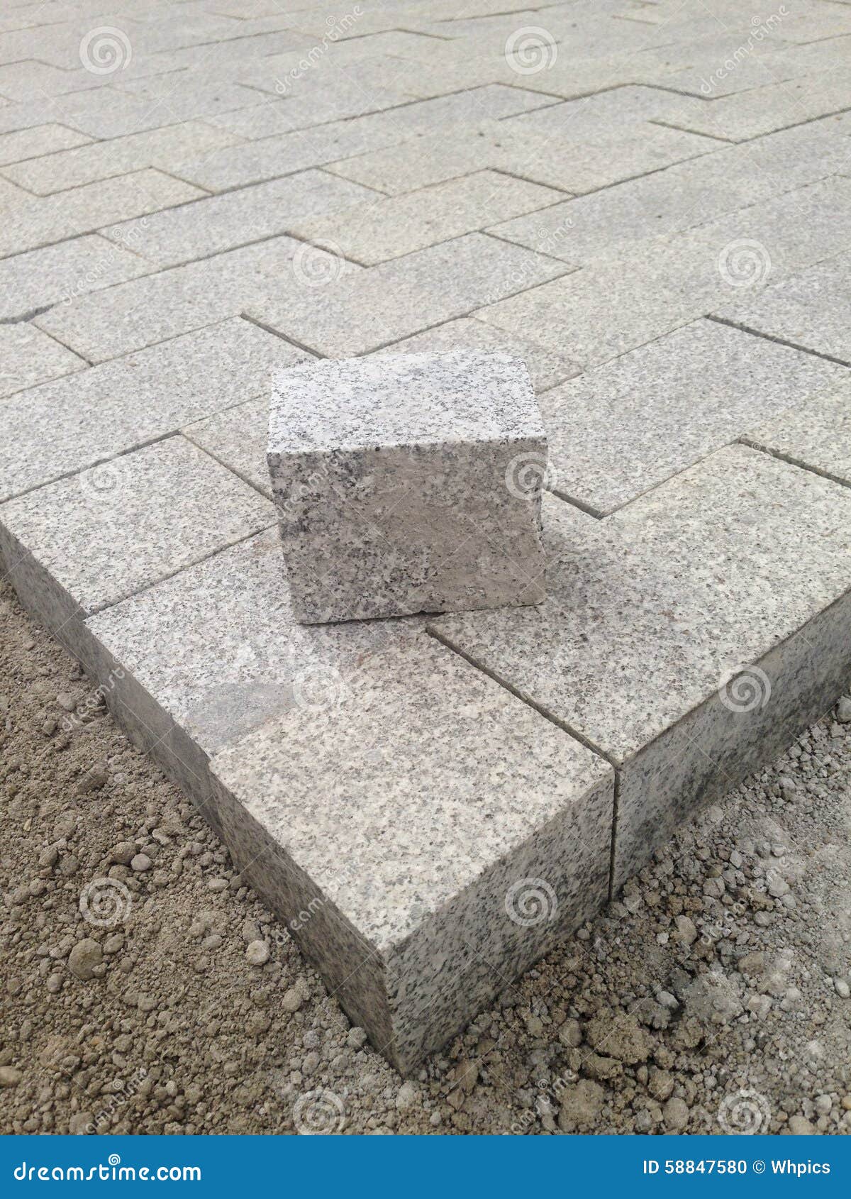 Cube granite brick stock photo. Image of walk, floor - 58847580