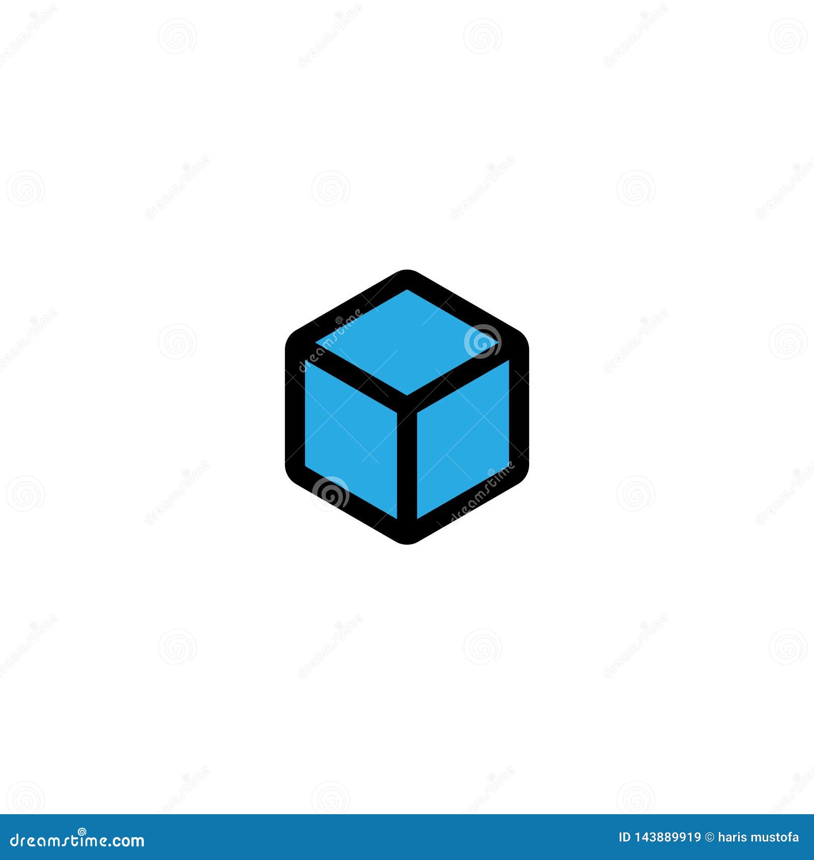 Cube Graphic Design Template Vector Isolated Stock Vector ...