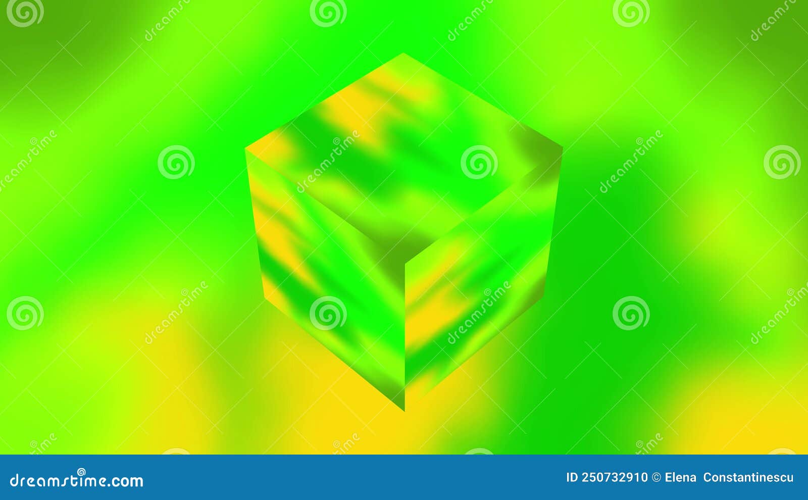 Cube and Green Abstract Background Loop Stock Footage - Video of shape ...