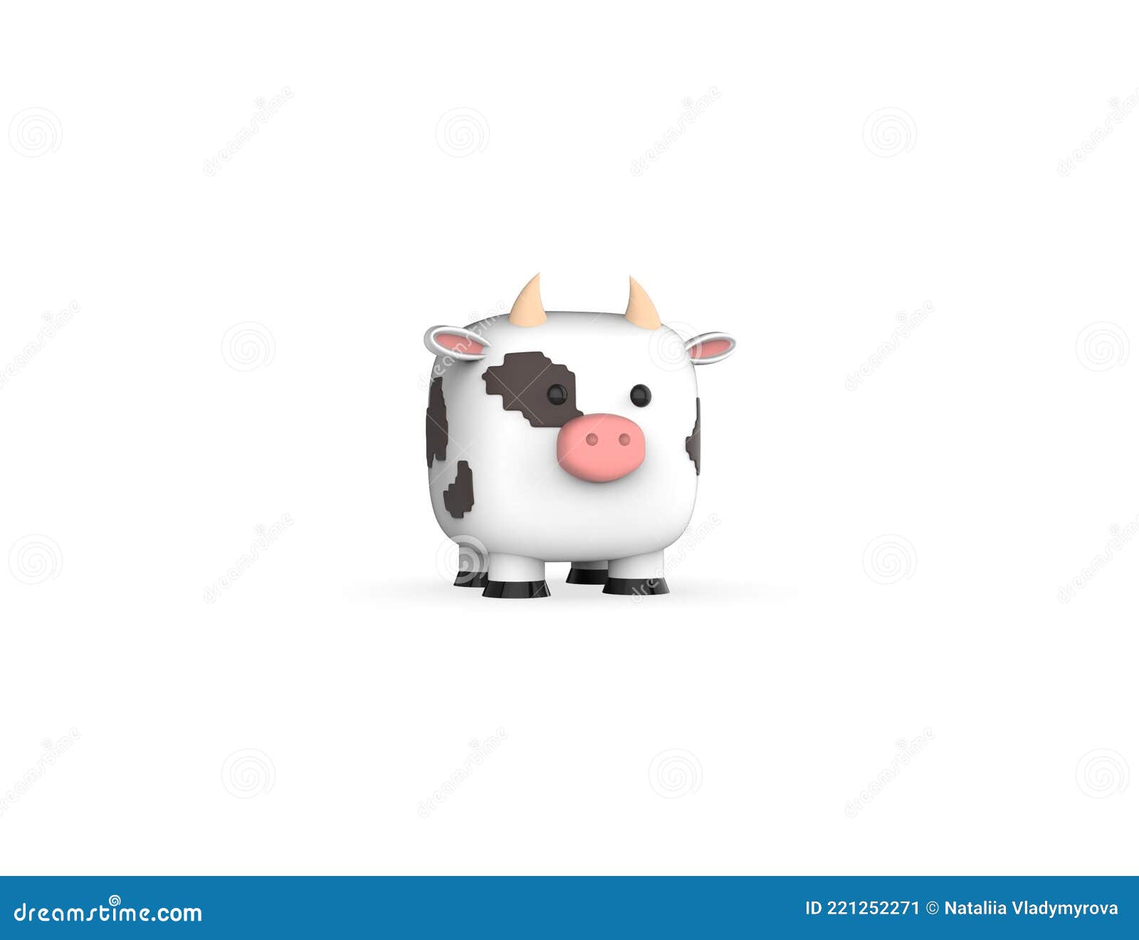 Cube Sheep 3D Render Model Stock Image | CartoonDealer.com #221252275