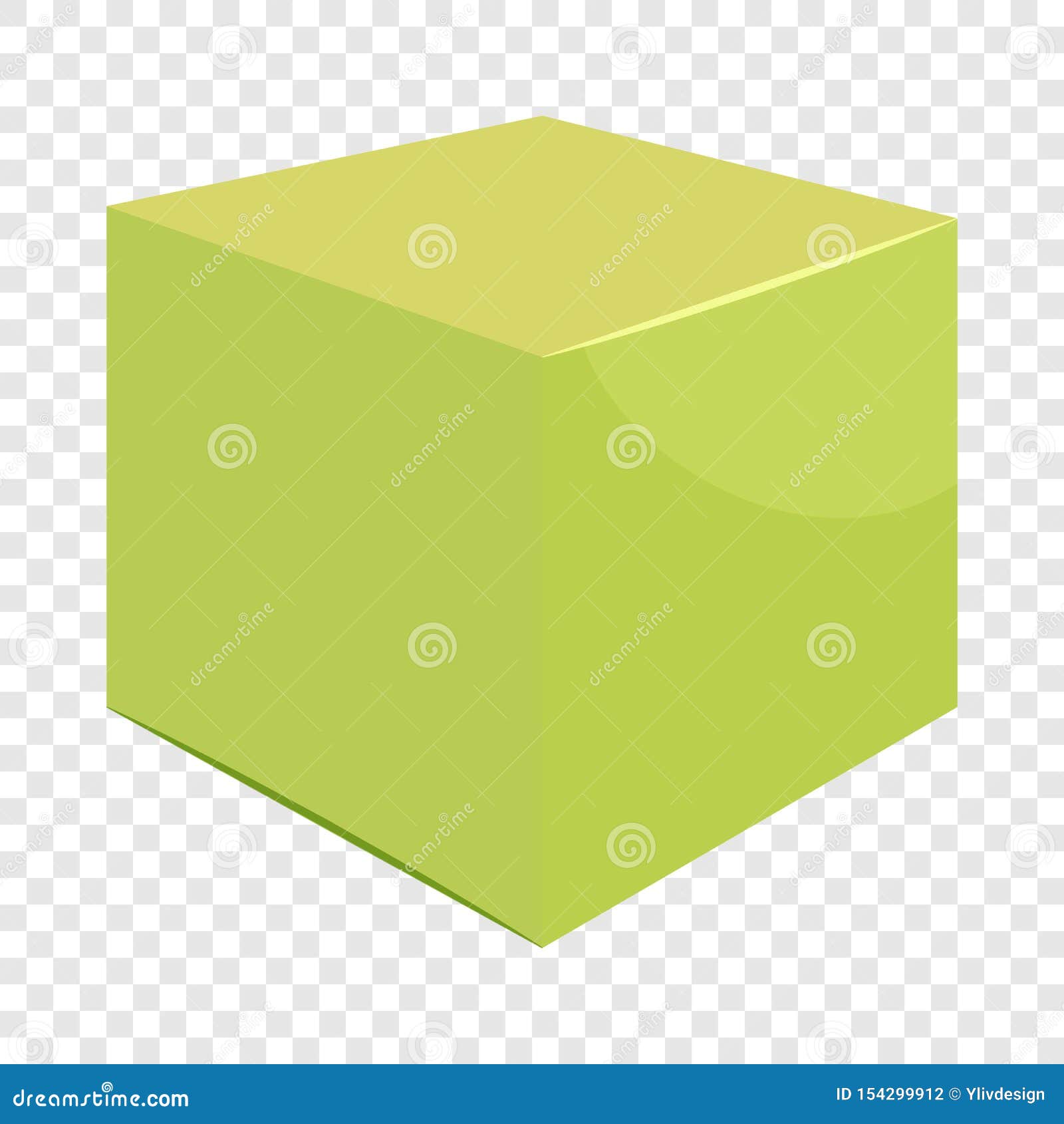 Cube icon, cartoon style stock vector. Illustration of presentation ...
