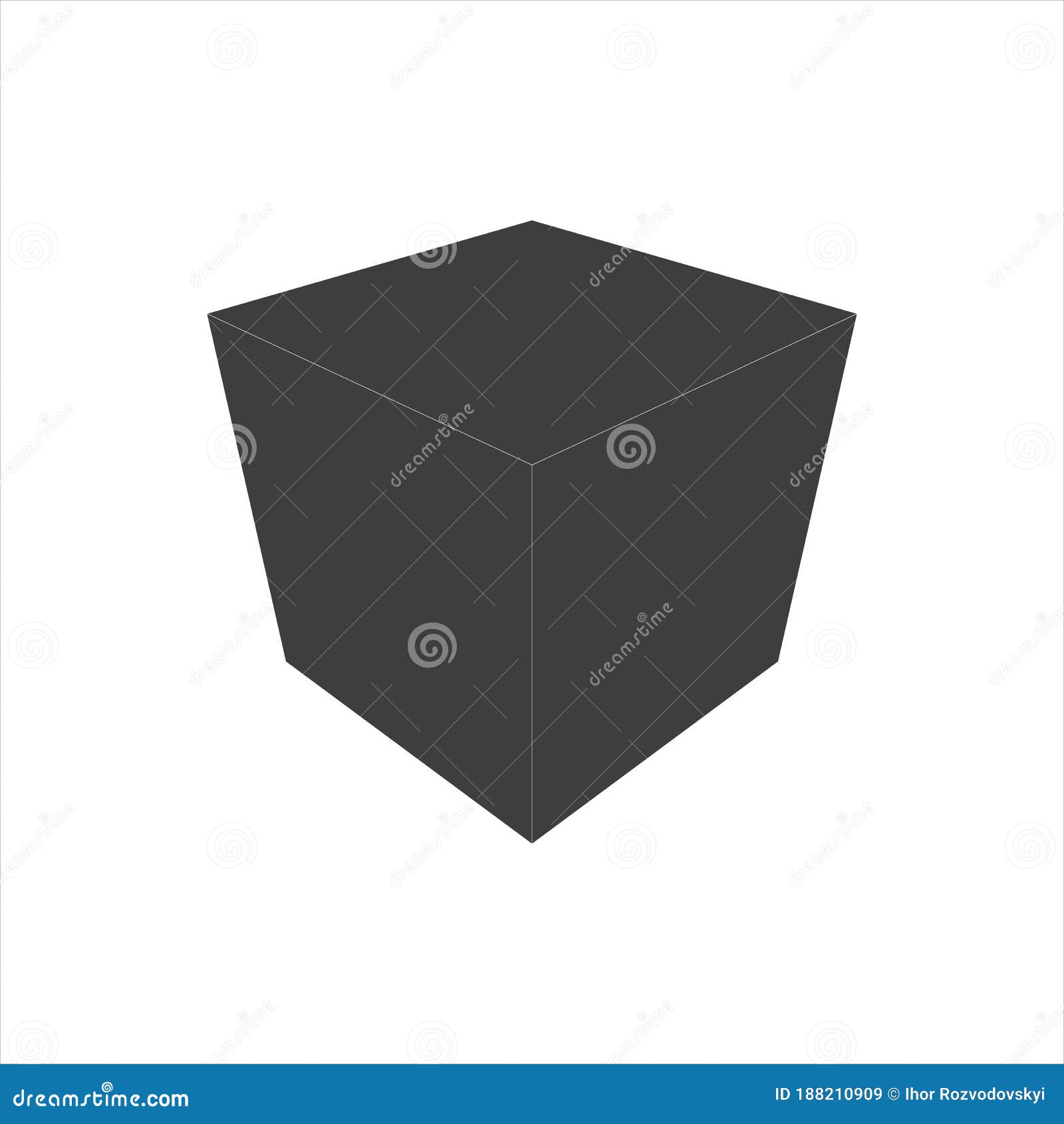 Cube Icon Vector on White Background. EPS10 Stock Vector - Illustration ...