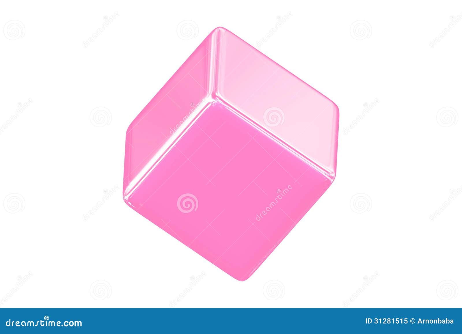 Cube stock illustration. Illustration of element, pink - 31281515