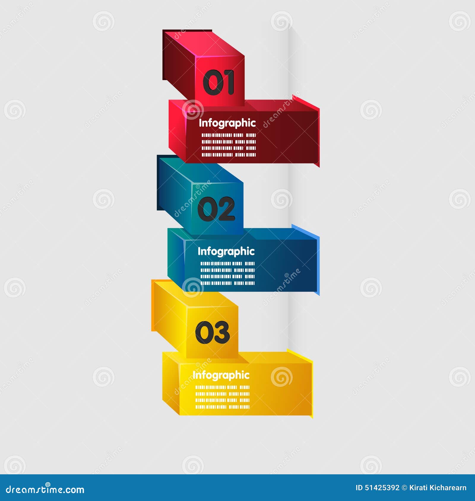 Cube infographic stock illustration. Illustration of form - 51425392