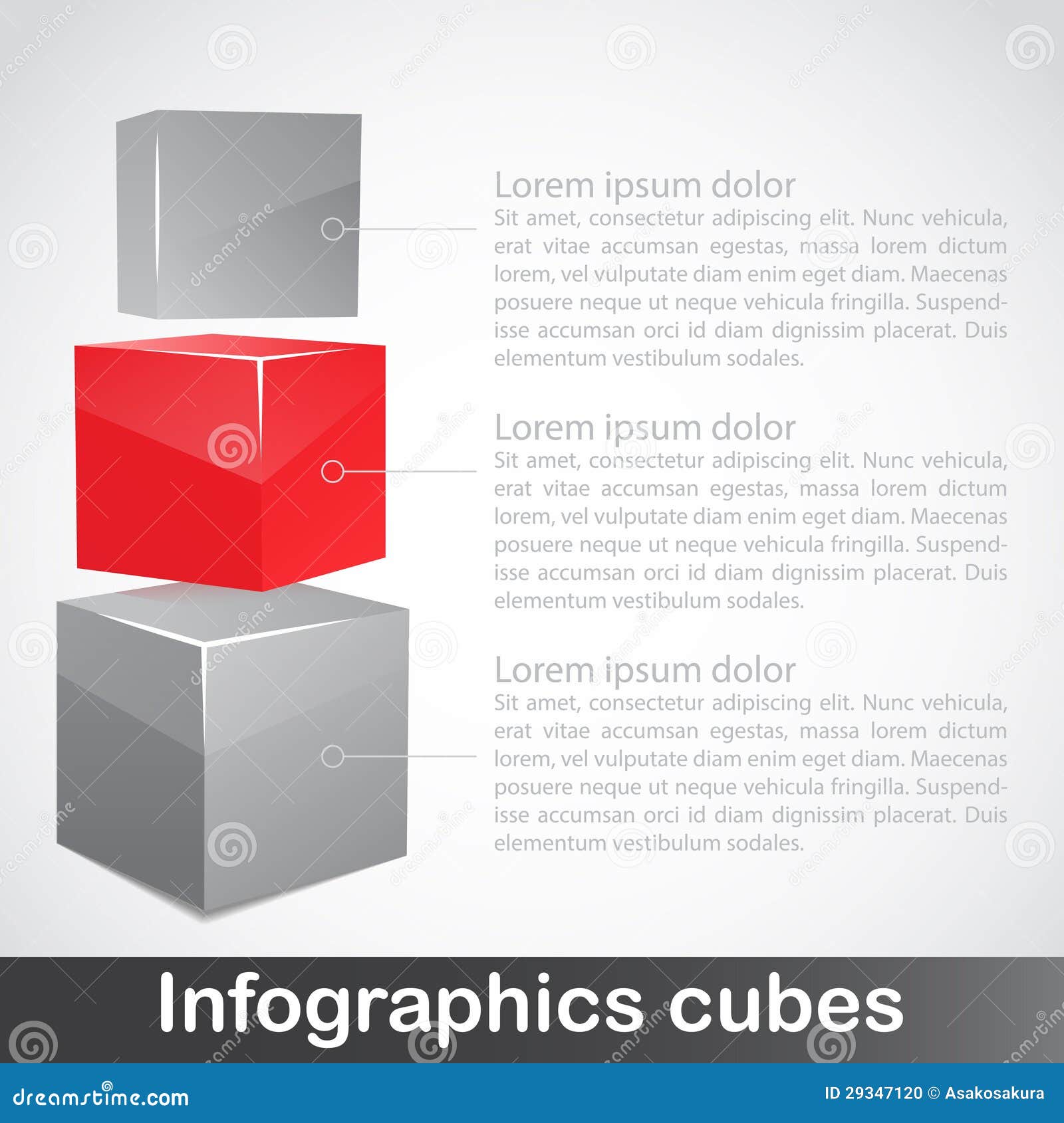 Cube infographics stock vector. Illustration of label - 29347120