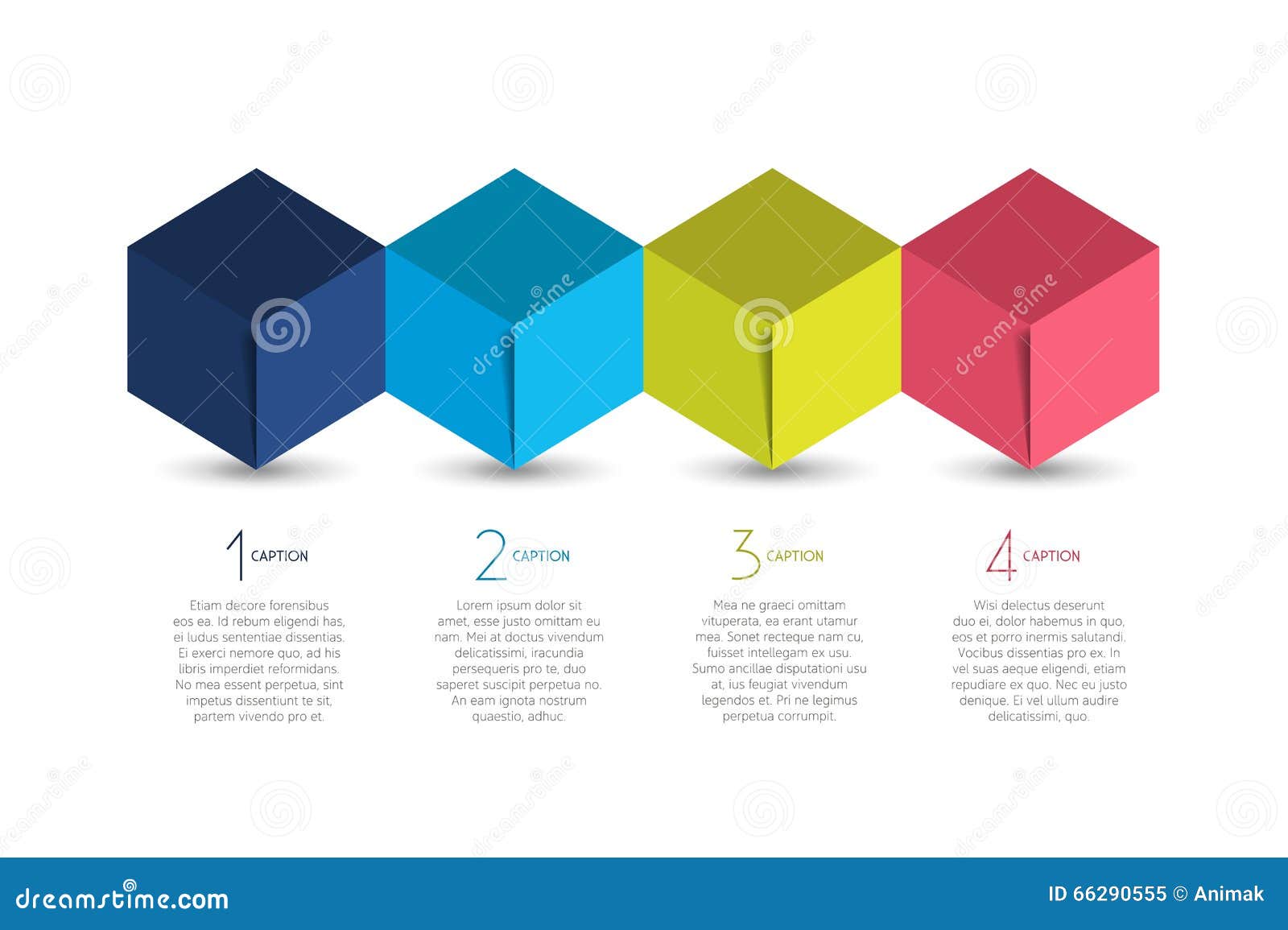 Four Step Process Flow Infographic Royalty-Free Stock Photography ...