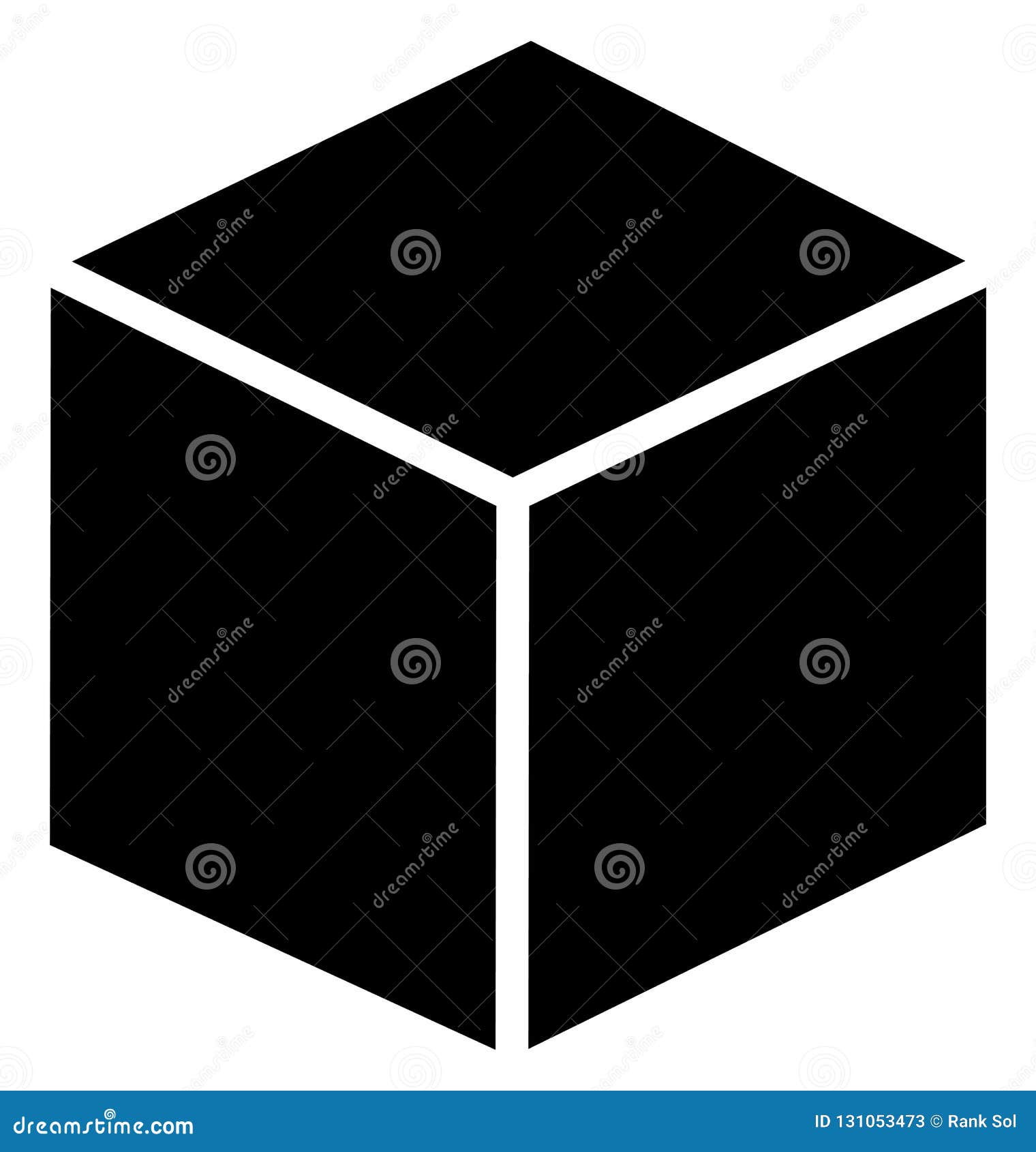 Modified Cube Refracted Light Rainbow Royalty-Free Stock Photography ...