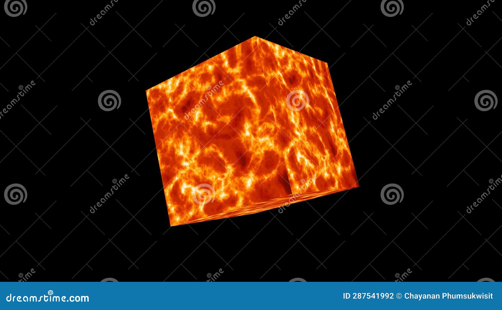 Cube Lava Effect Heat and High Temperature Texture Smooth Surface ...
