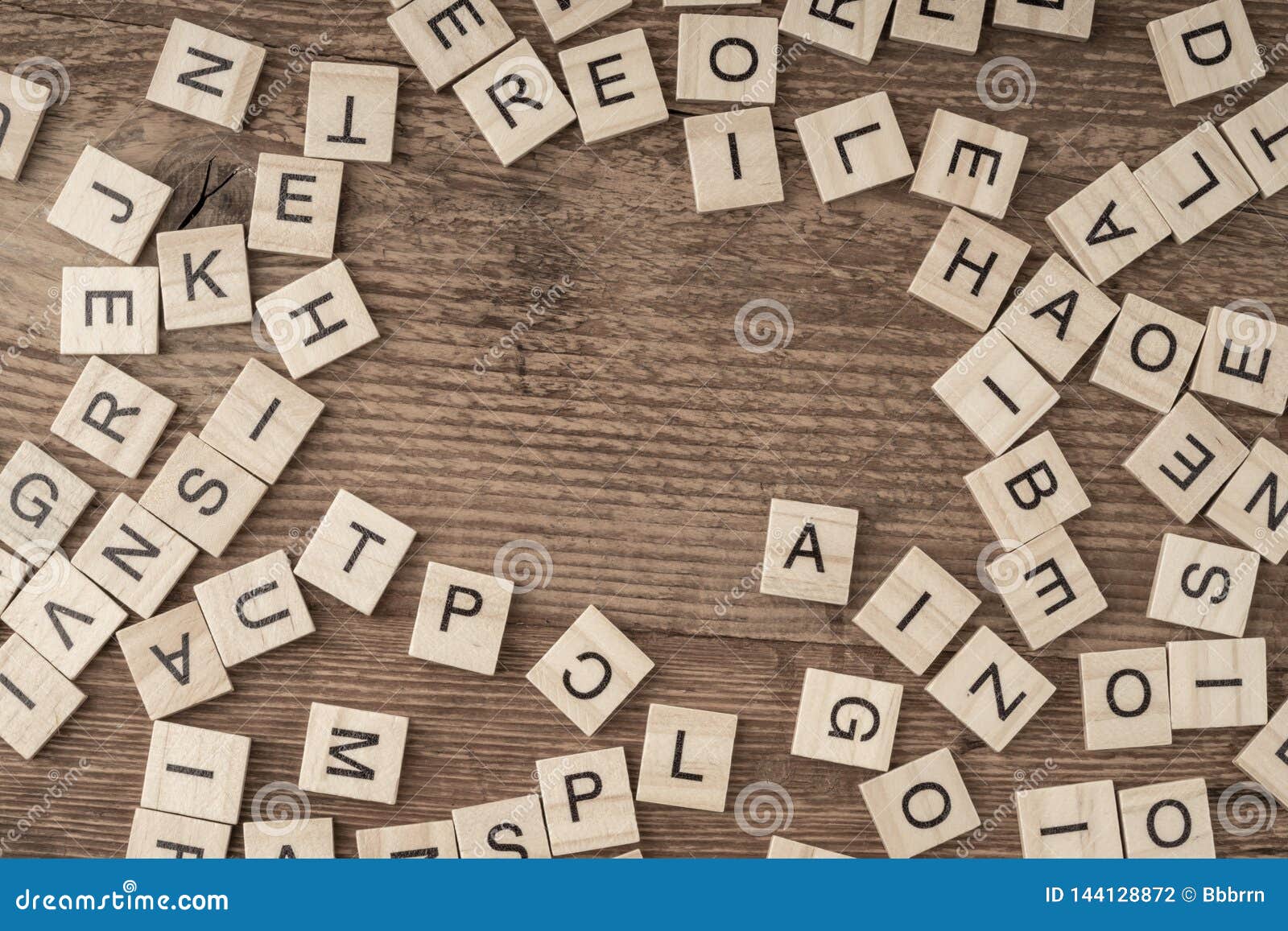 Cube Letters on a Wooden Table As a Background Stock Photo - Image of ...