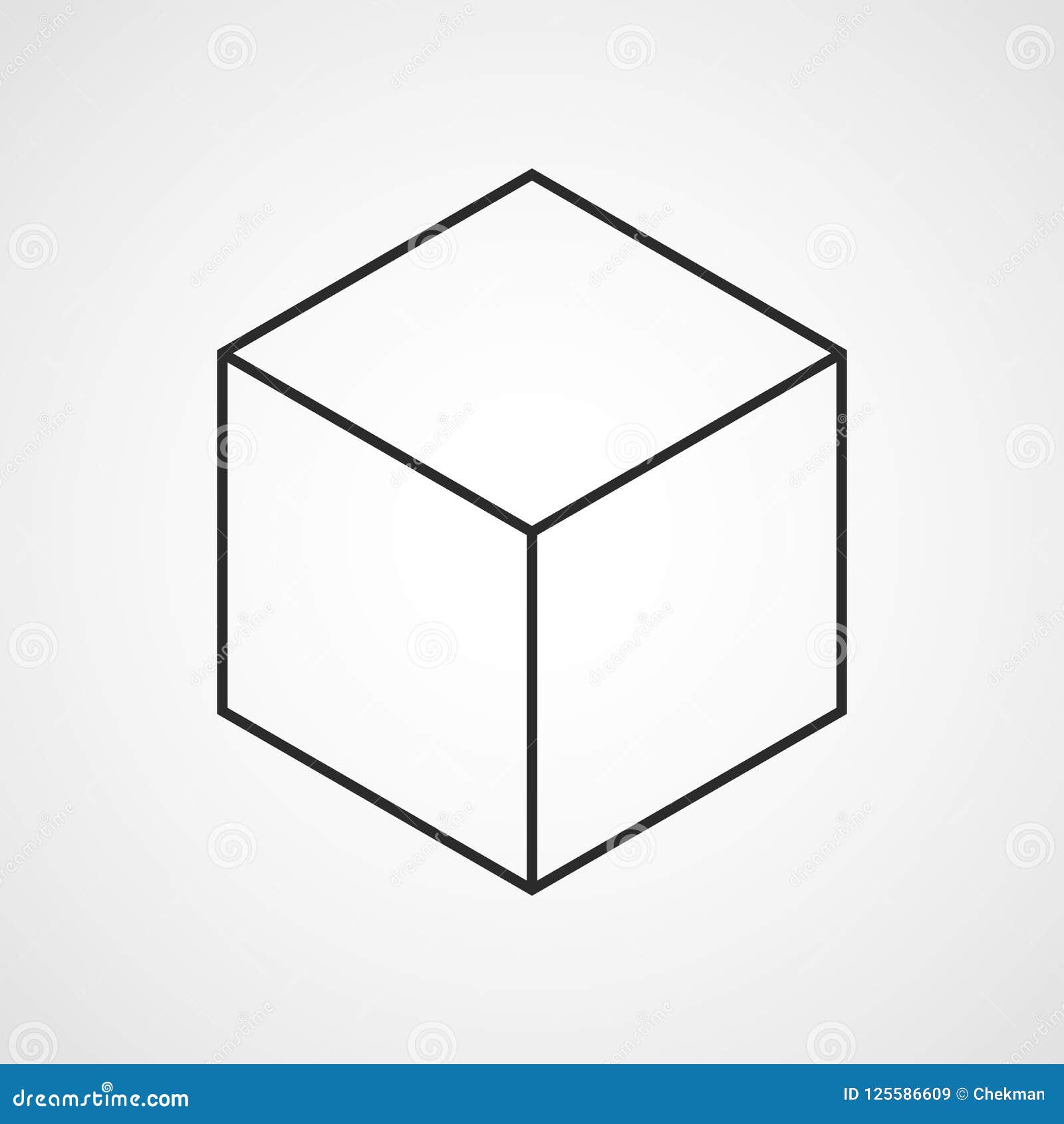 Cube Icon. Vector Illustration Stock Illustration - Illustration of ... Cube Icon. Vector Illustration Stock Illustration - Illustration of ...