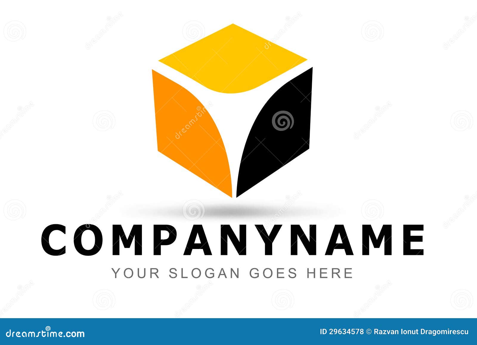 Cube Logo stock illustration. Illustration of pictogram - 29634578