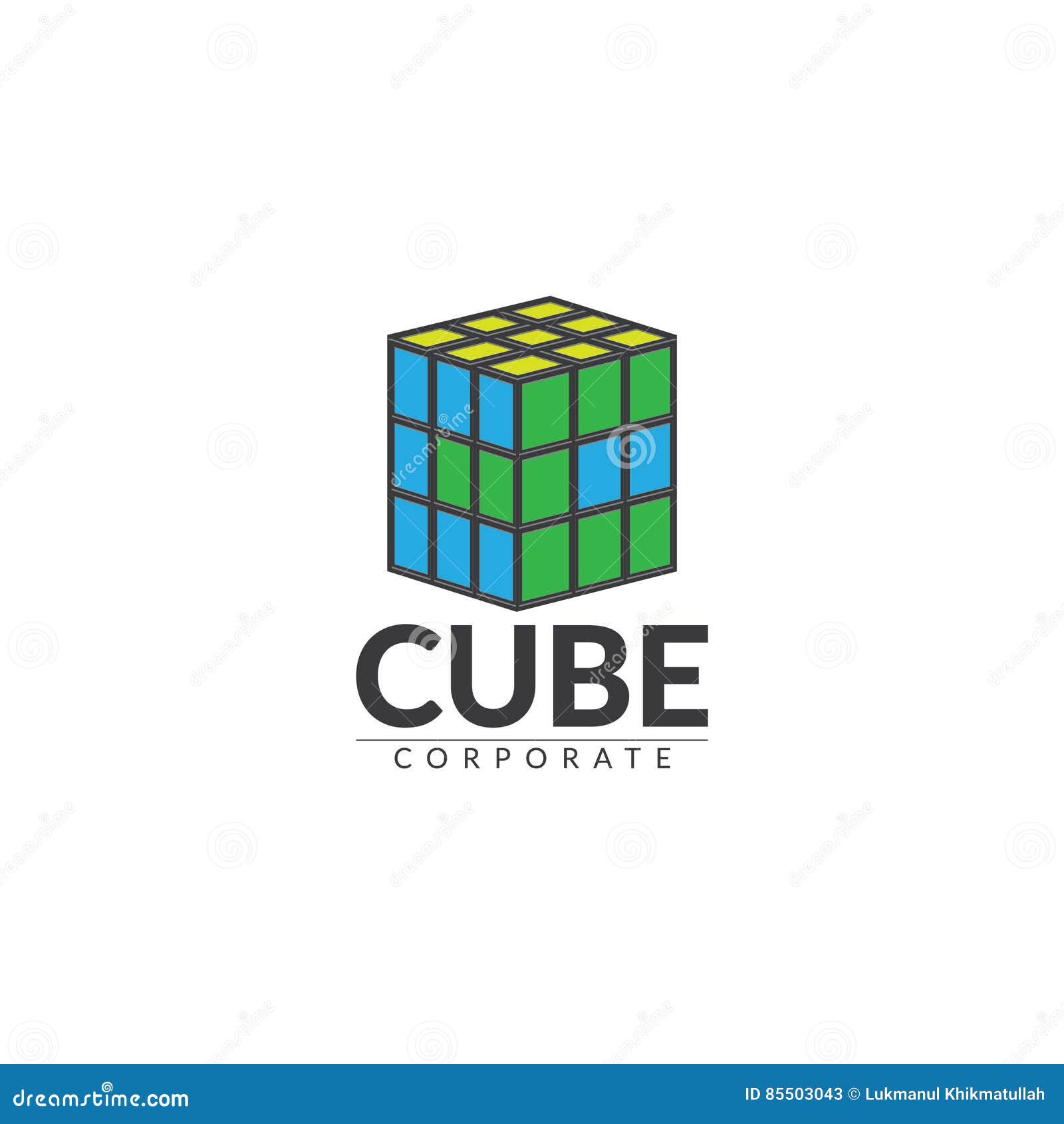 Cube logo corporate stock vector. Illustration of used - 85503043