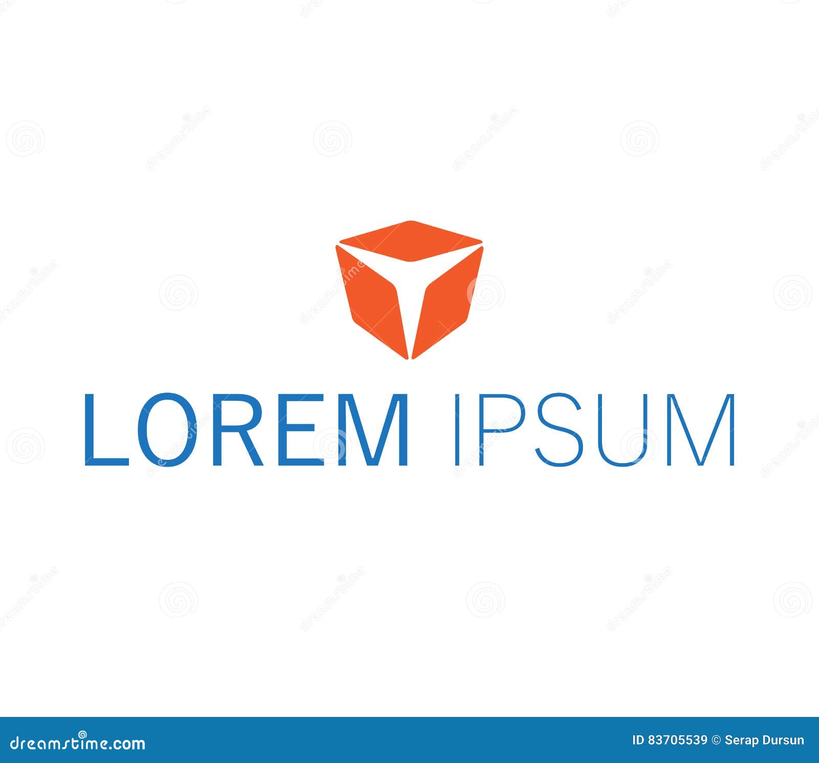 Cube Logo Design stock vector. Illustration of logo, cube - 83705539