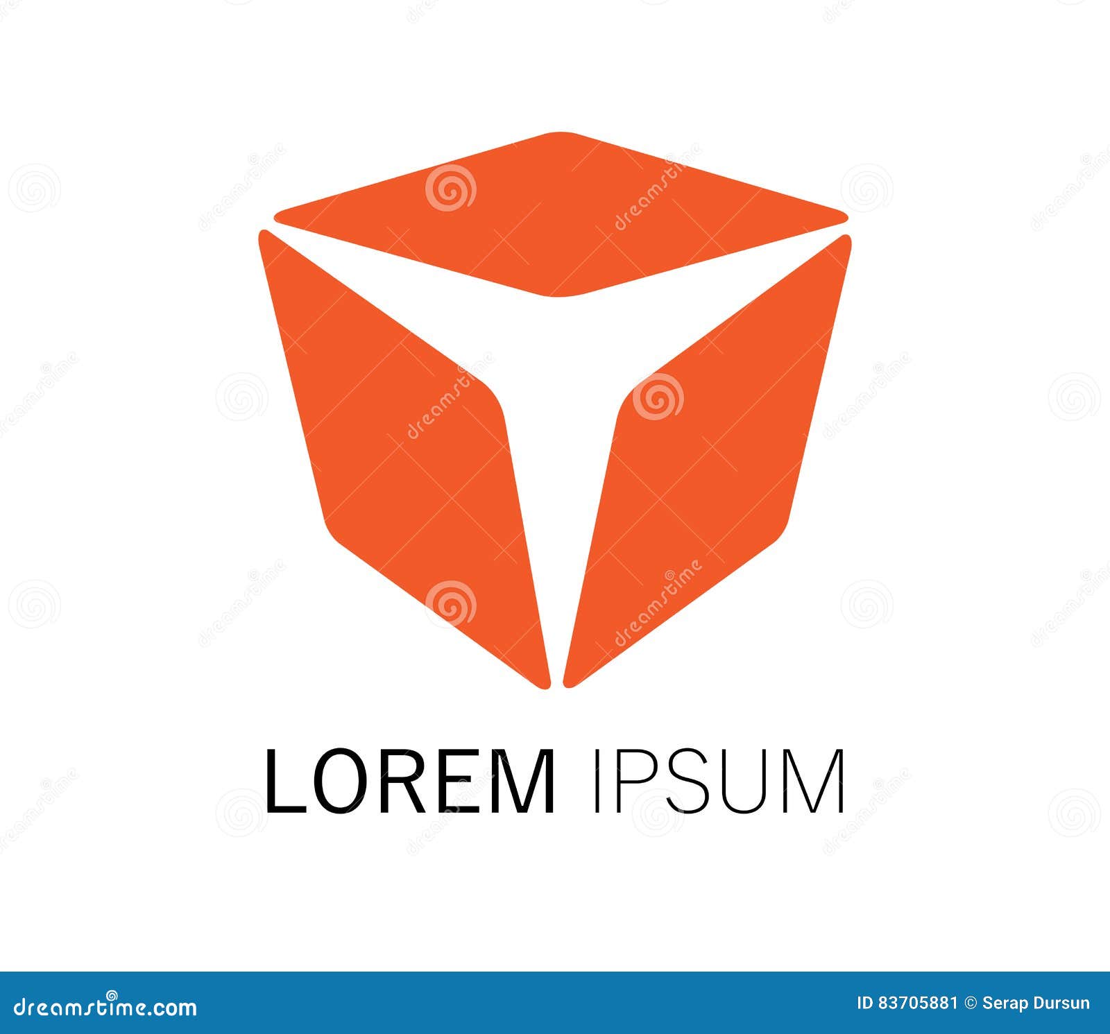 Cube Logo Design stock vector. Illustration of modern - 83705881