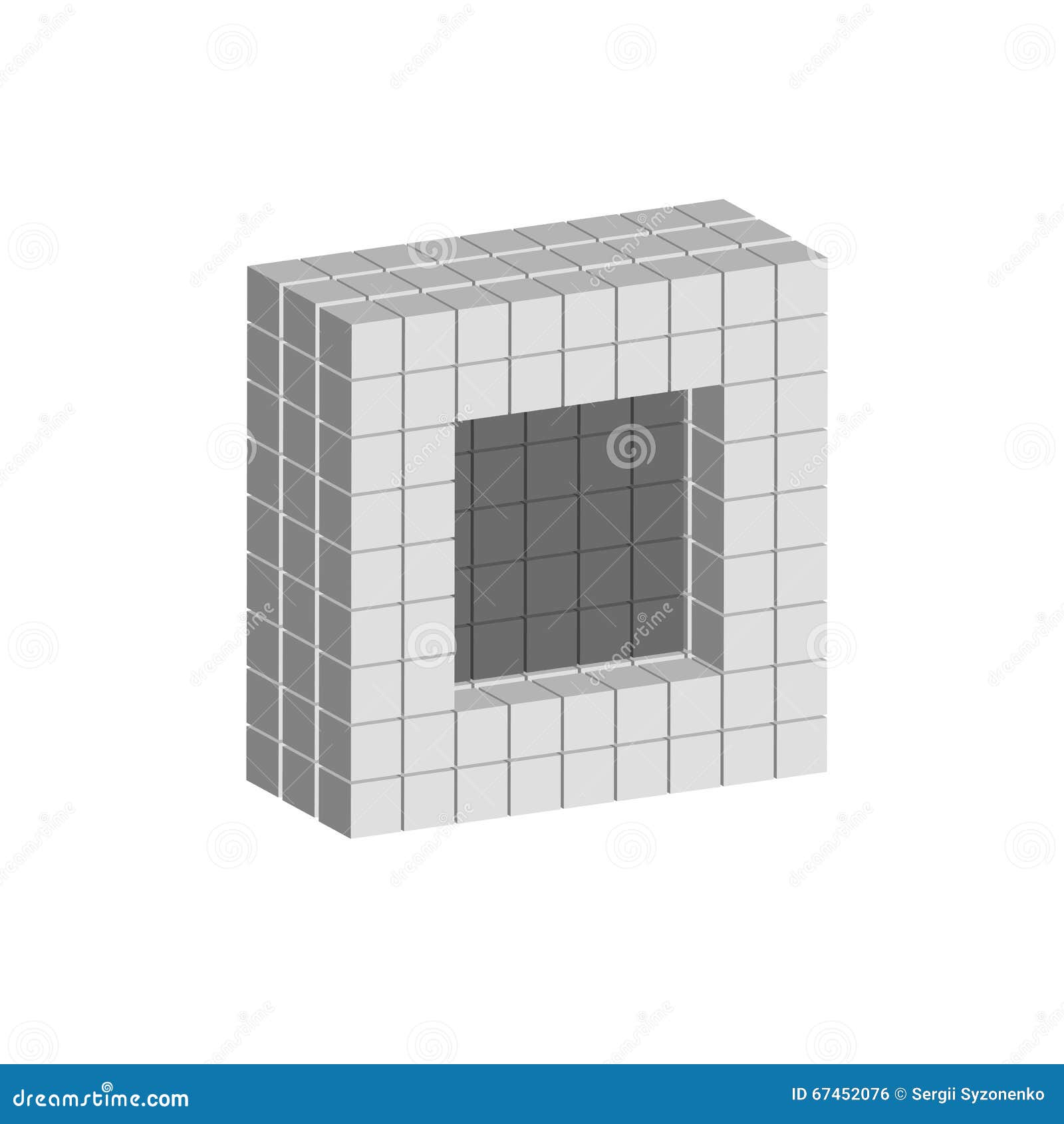 Cube Logo Design, Grey Geometric Shape Stock Vector - Illustration of ...