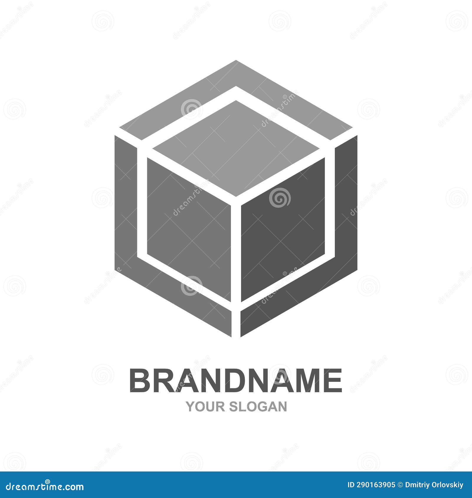 Cube Logo Design Icon Vector Outbox. Vector Stock Vector - Illustration ...
